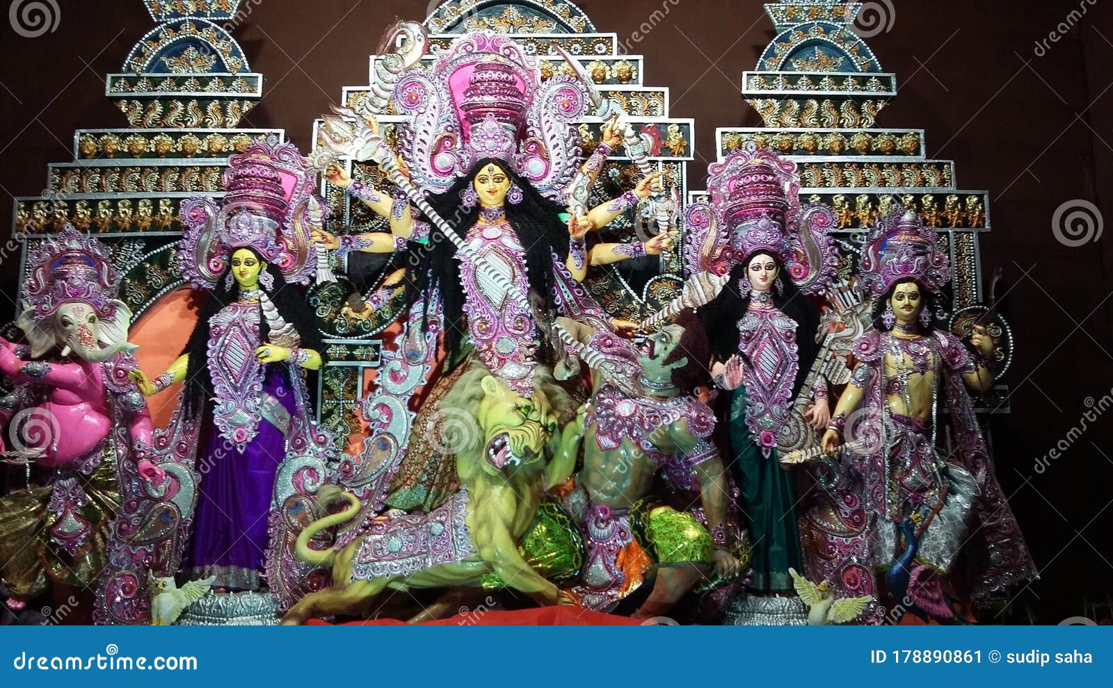 Lord Durga Statue Royalty-Free Stock Photo | CartoonDealer.com #178890861