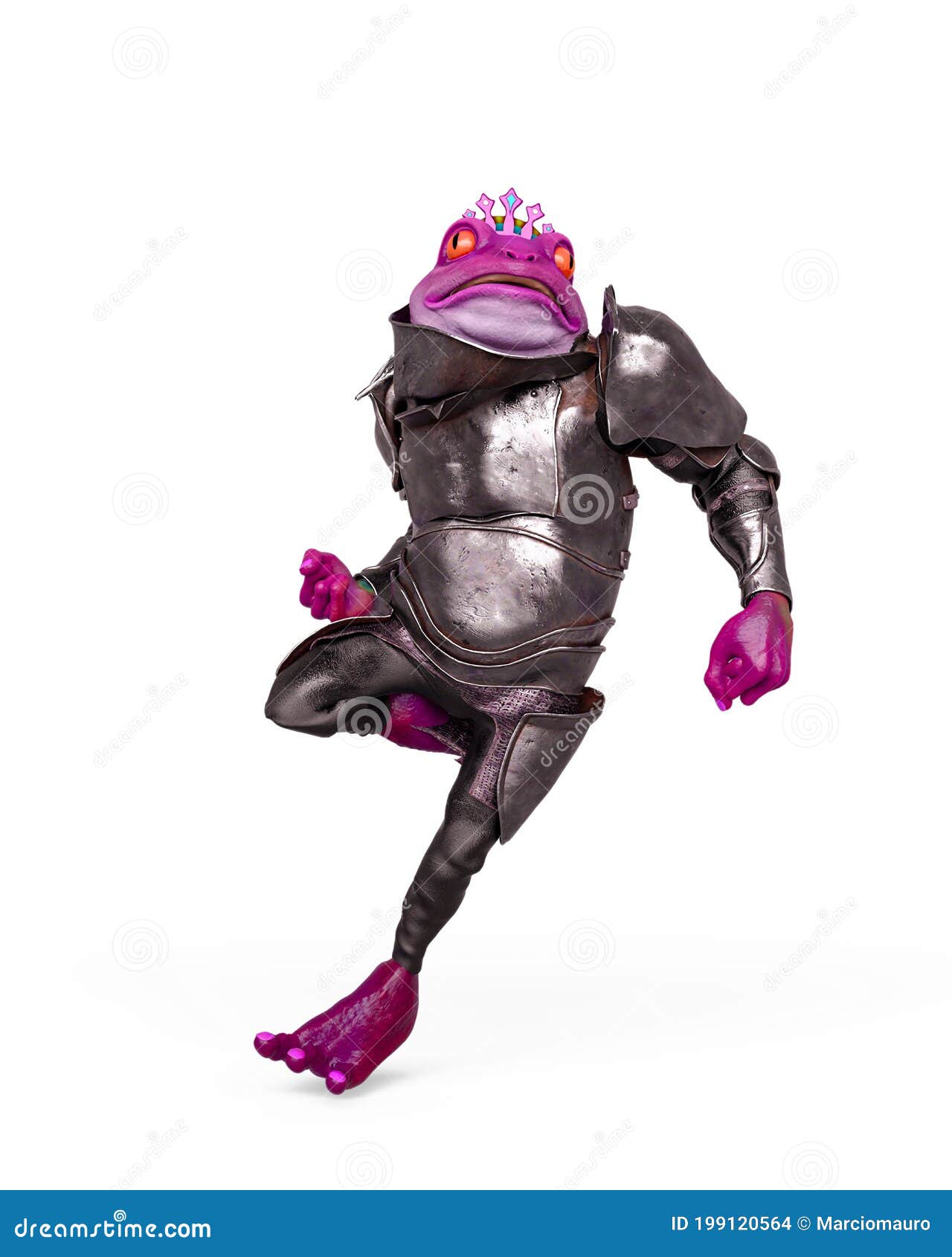 Frog Doing Yoga. Cute Cartoon Doodle Toad Sitting In Zen Pose On The ...