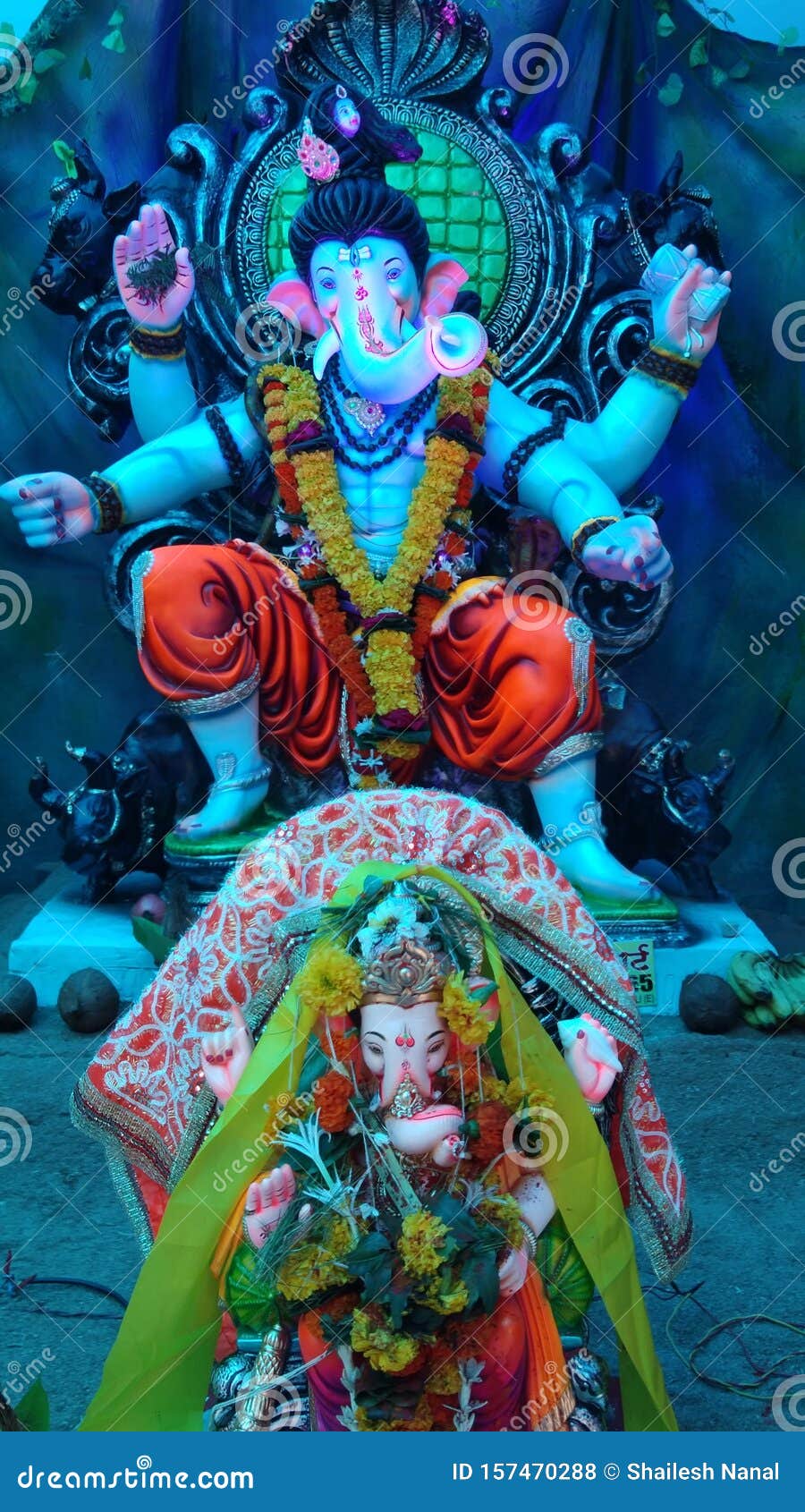 Lord Ganesh-2 stock photo. Image of ganesh, color, lord - 157470288