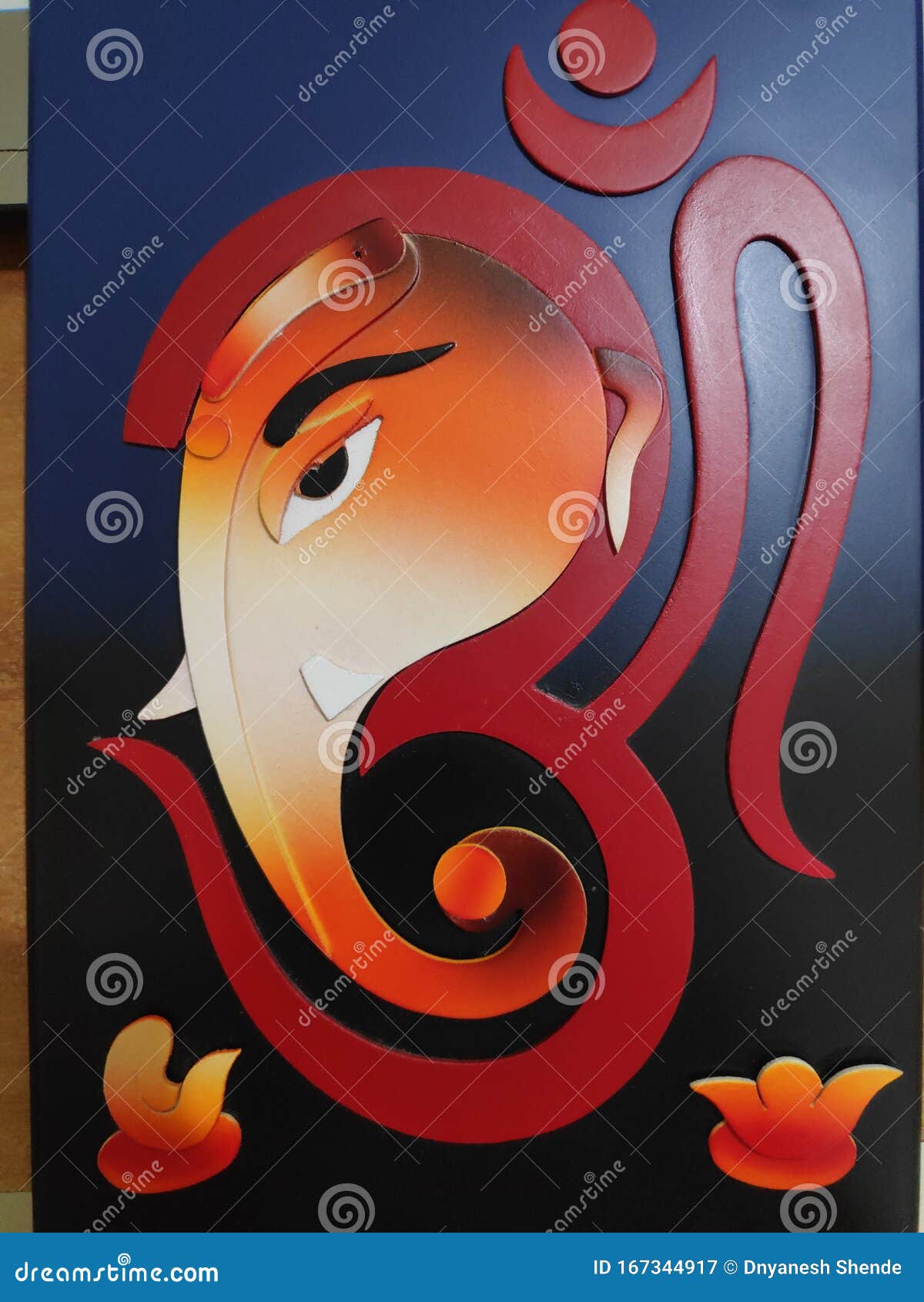 Lord Ganesh Designer frame editorial photography. Image of lord - 167344917