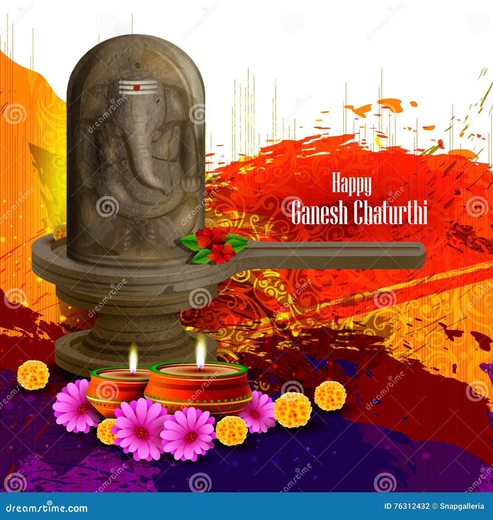 Illustration Of Shivling On Watercolor Background Cartoon Vector ...