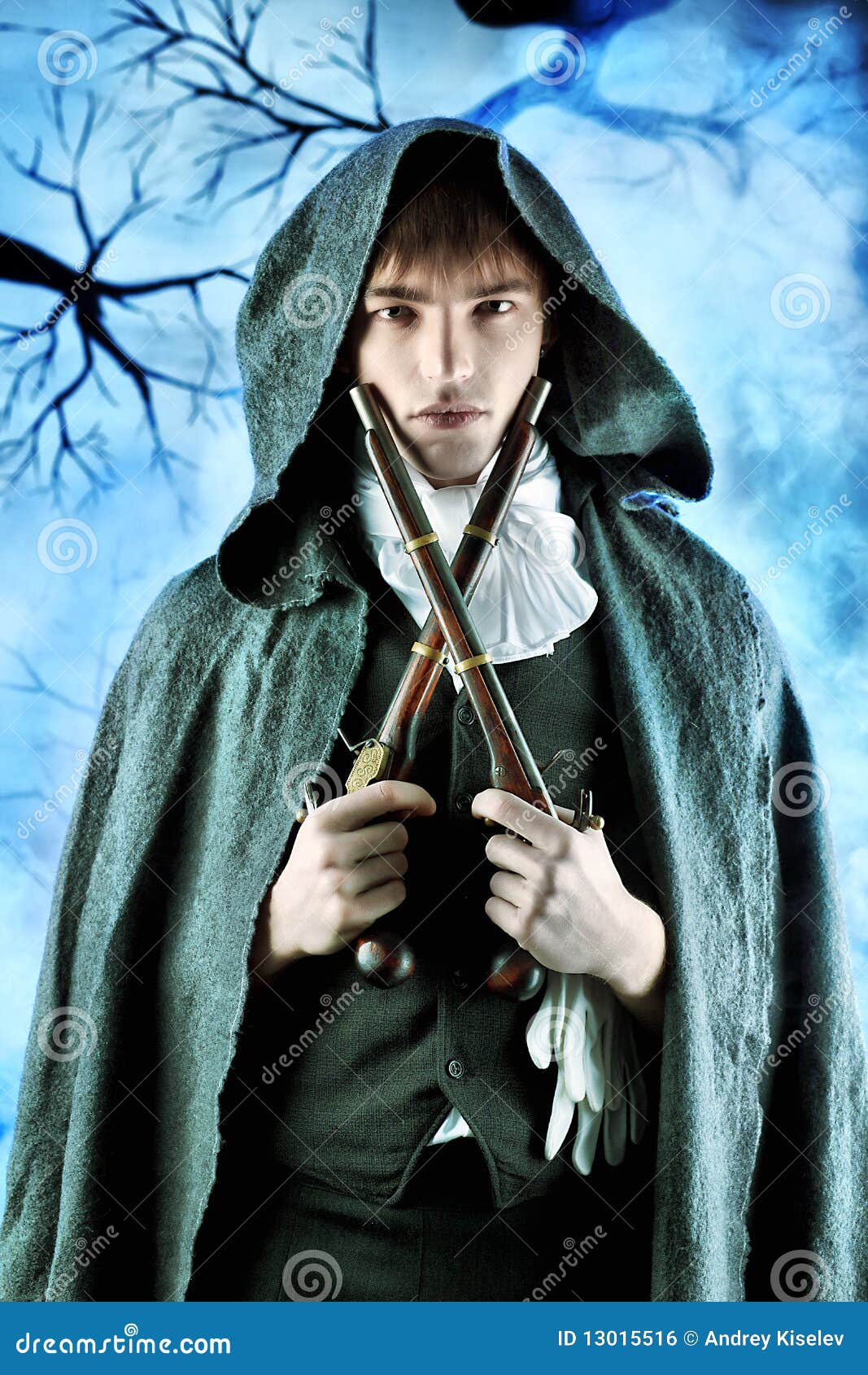 Lord with guns stock photo. Image of romantic, black - 13015516