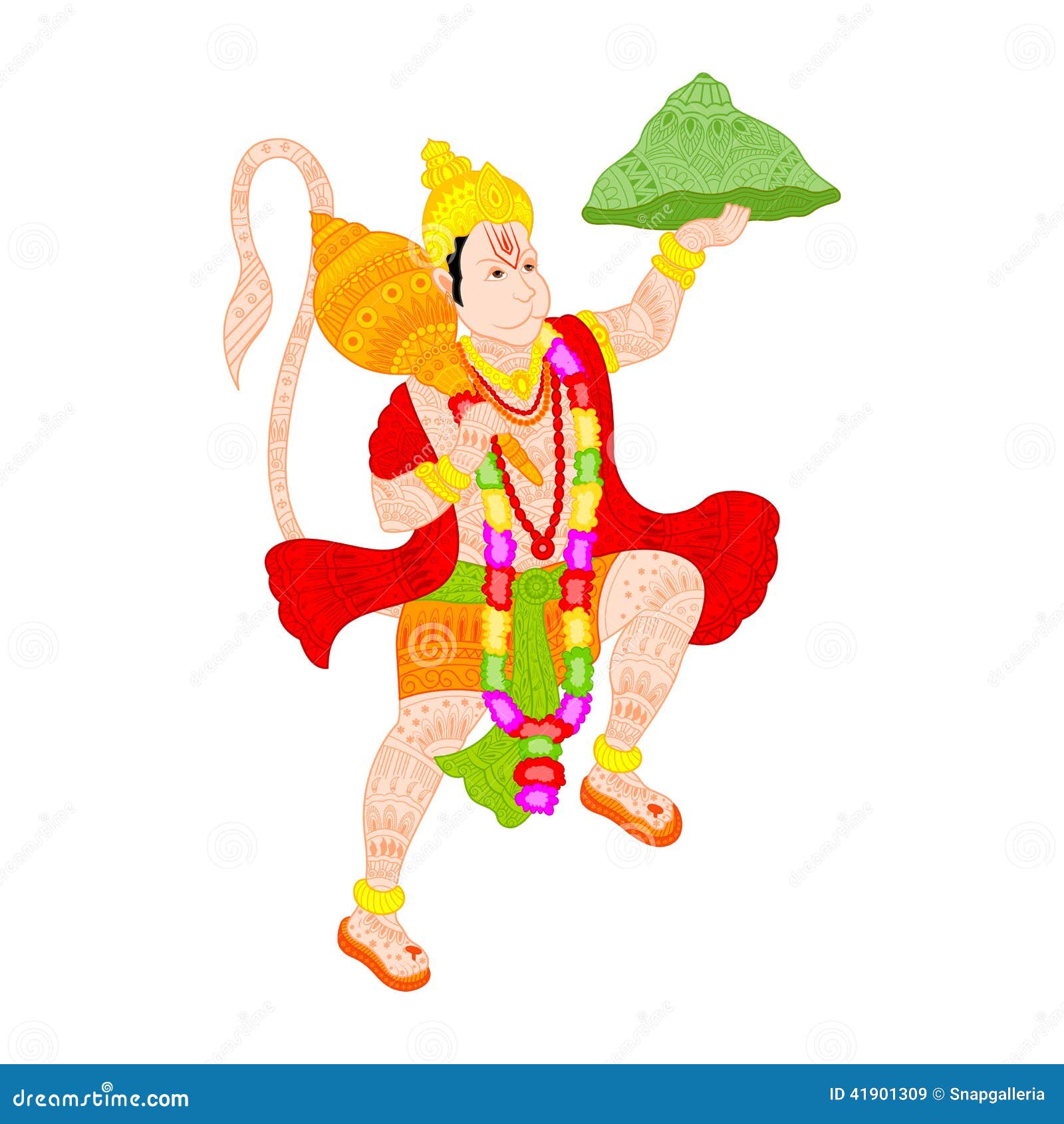 Lord Hanuman Vector Cartoon Illustration | CartoonDealer.com #219558795