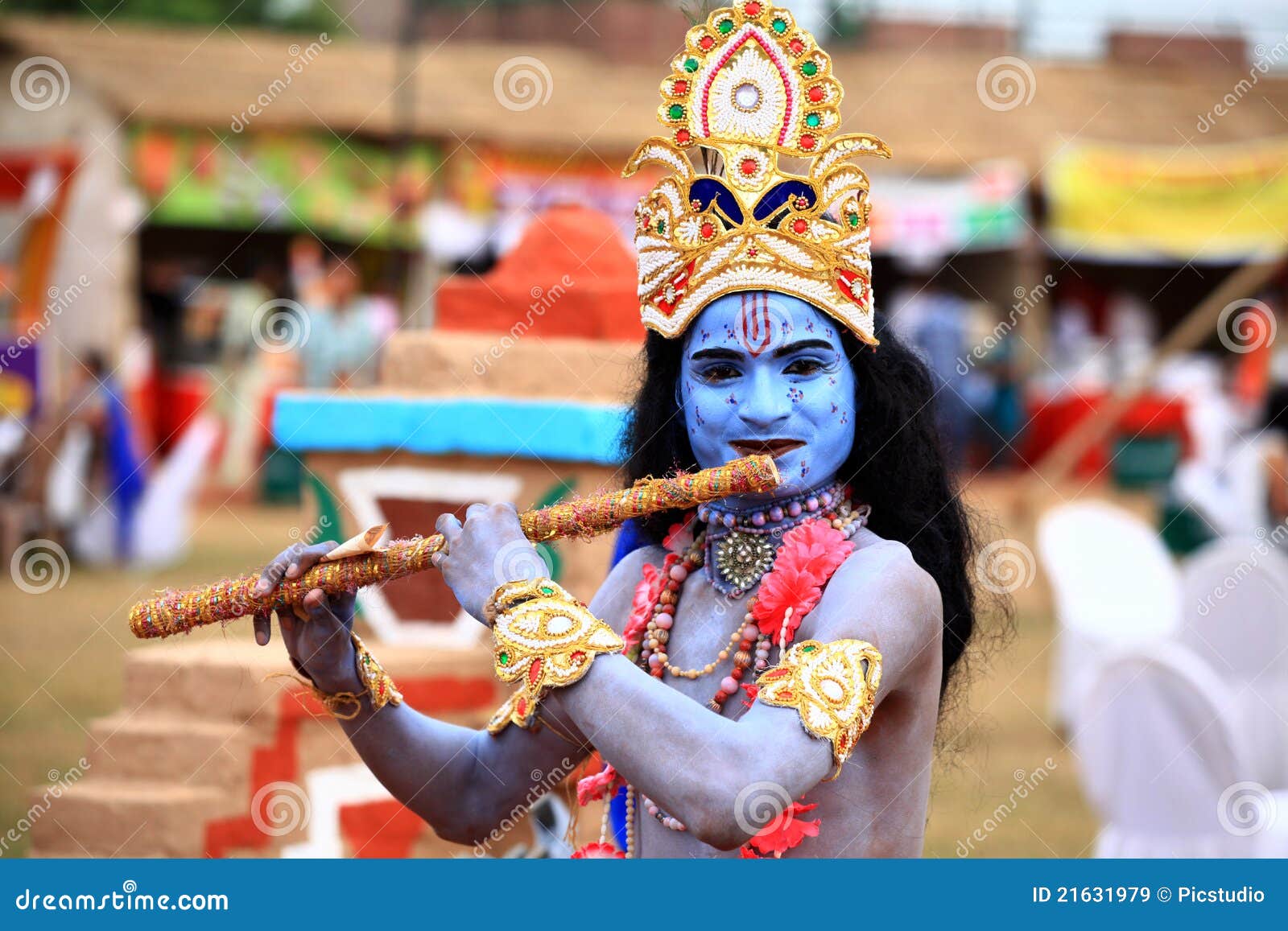 Lord krishna editorial stock image. Image of indian, painted - 21631979