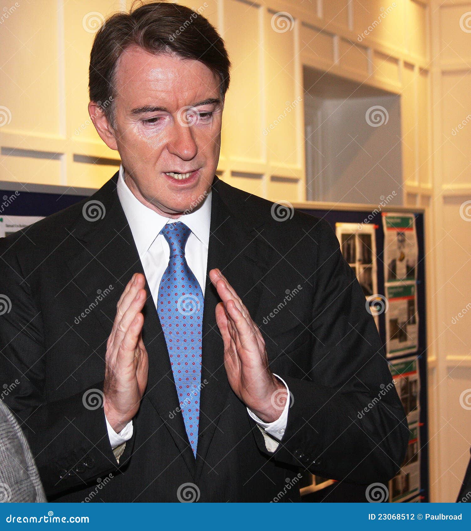 Lord Peter Mandelson editorial photography. Image of wing - 23068512