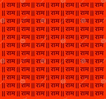 Lord Ram Written in Red Background. Ram Text Textile Background Stock ...
