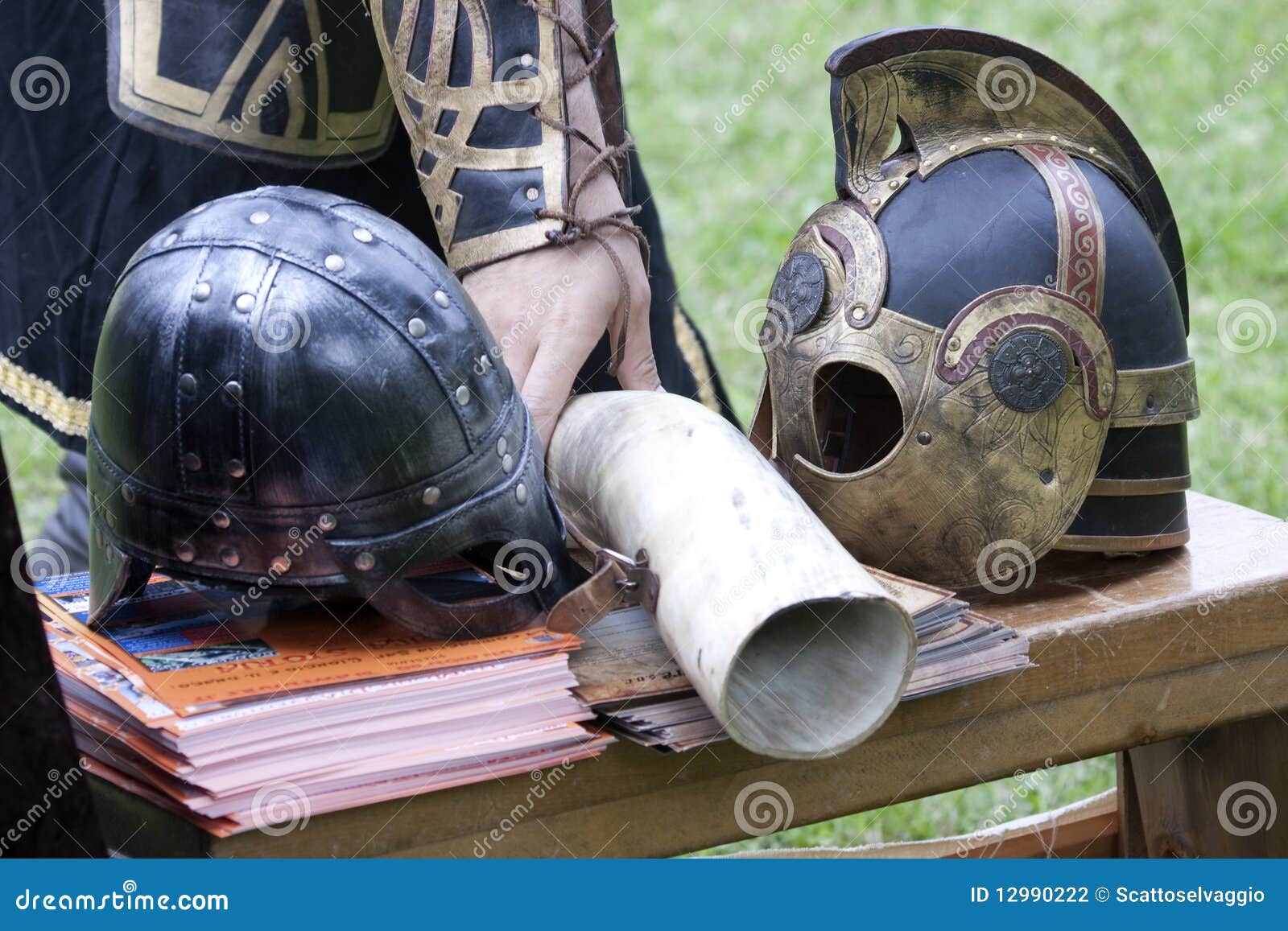 The Lord of the Rings: Rohan and Gondor Helmets Stock Photo - Image of ...