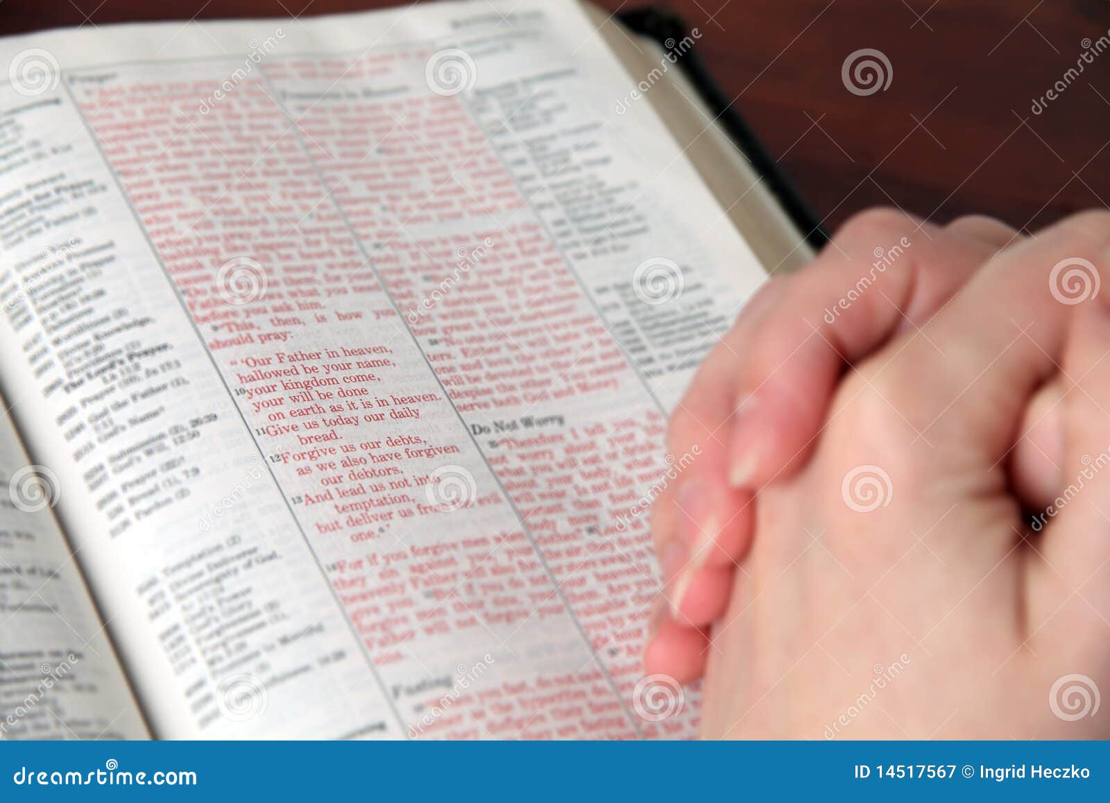 Lord s Prayer stock image. Image of praying, christianity - 14517567