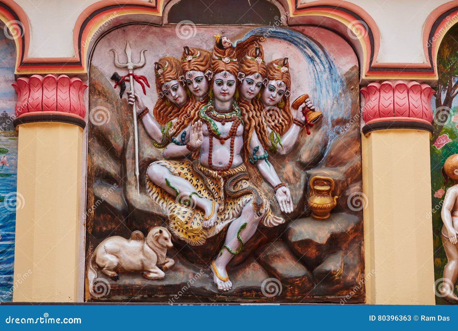 Lord Shiva stock image. Image of panca, culture, five - 80396363