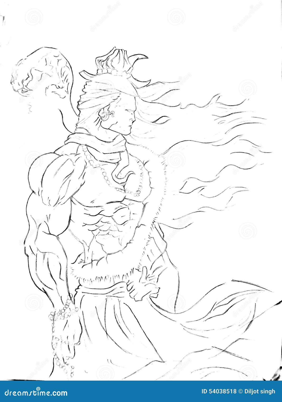 Lord shiva stock illustration. Illustration of shiva - 54038518