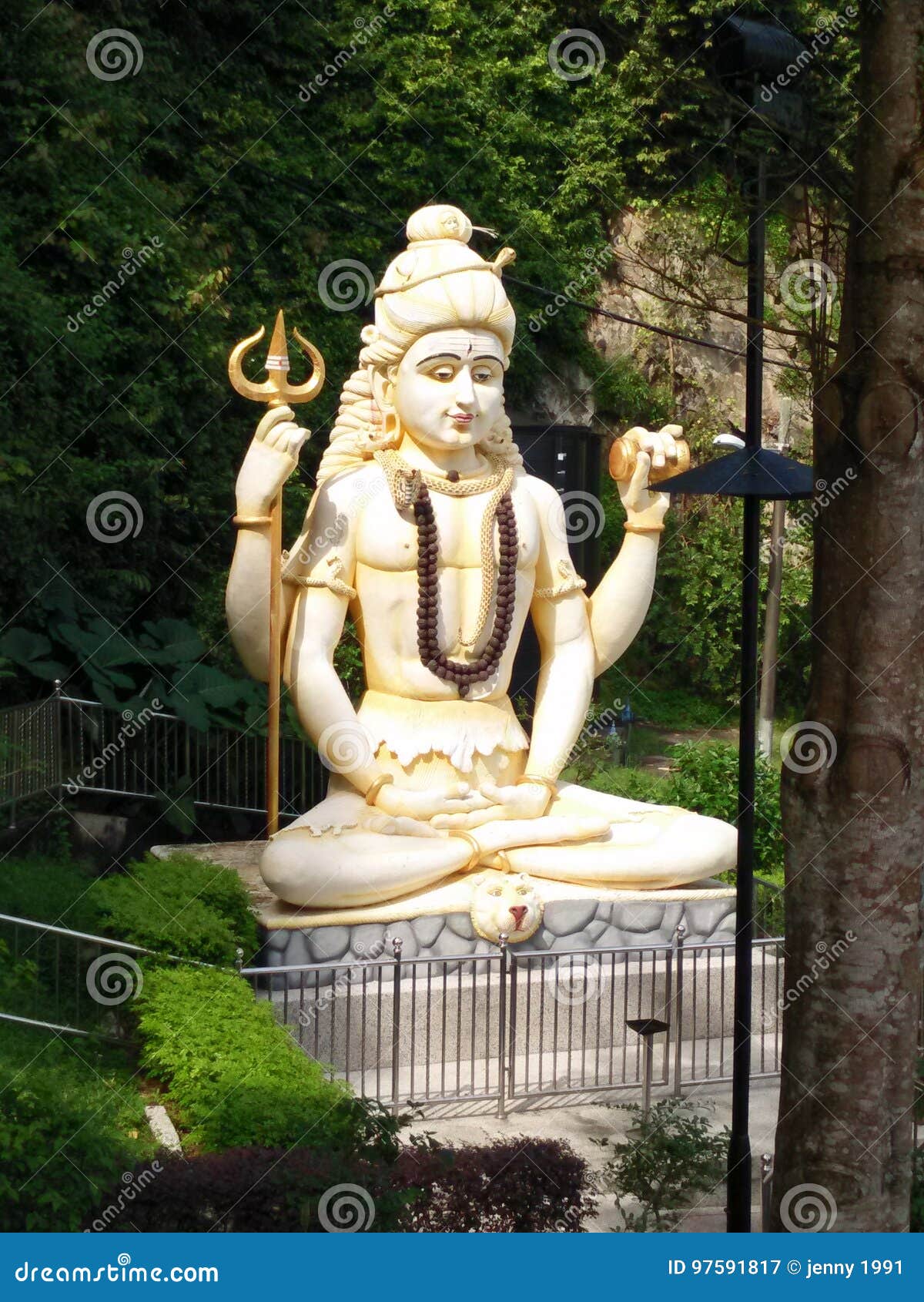 Lord Shiva stock image. Image of color, shiva, gold, white - 97591817