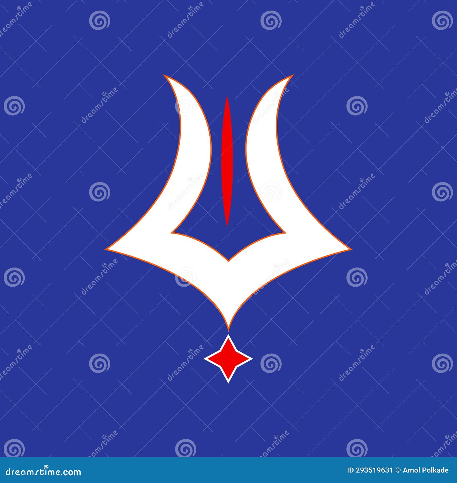 Lord Venkatesha (vishnu) Tilak Design Vector Icon Stock Vector ...