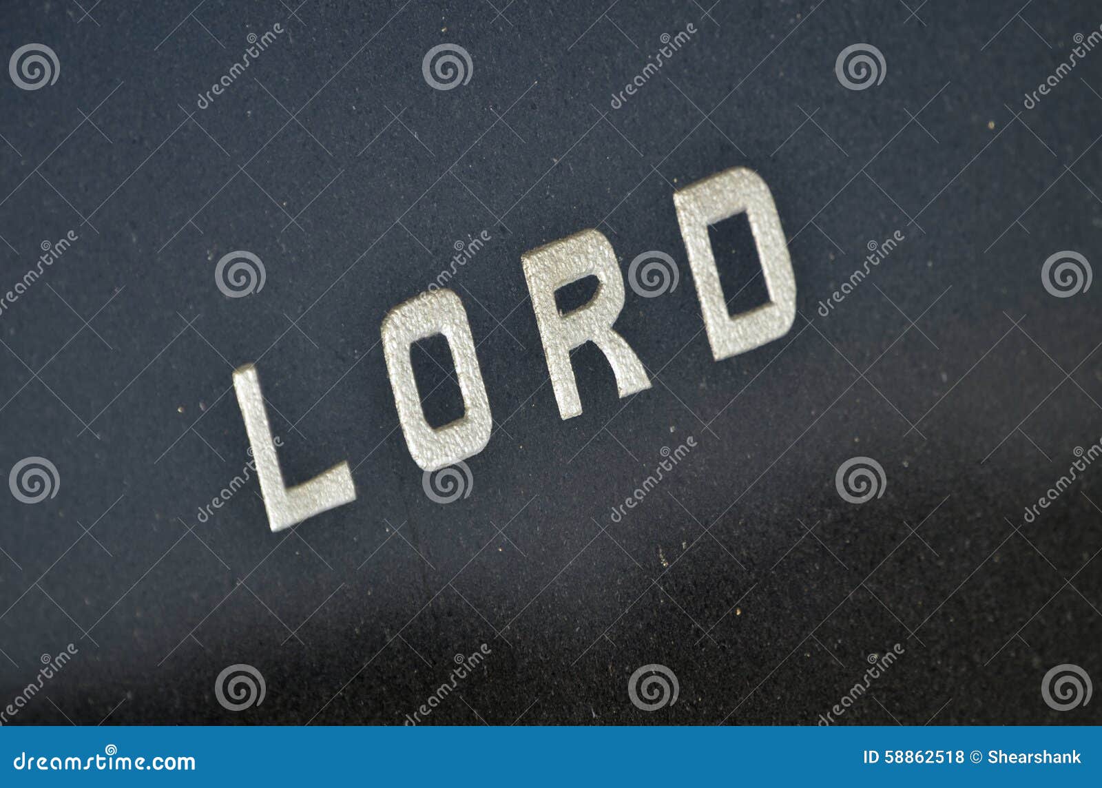 The Word Of The Lord Symbol. Hand Turns The Wooden Cube And Changes The ...