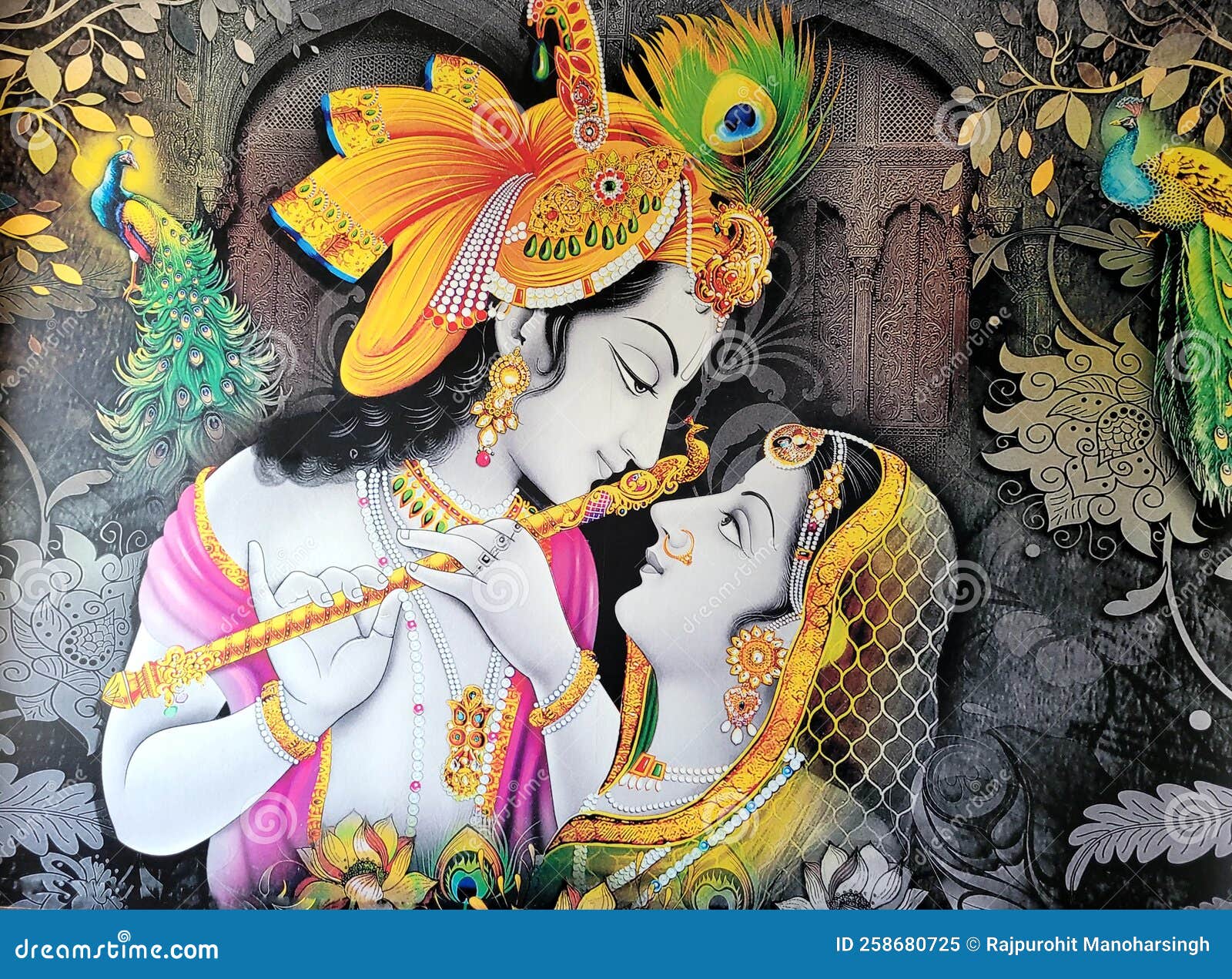 Papeis De Parede Em Tamanho Real Radha Krishna 100+] Papéis De Parede