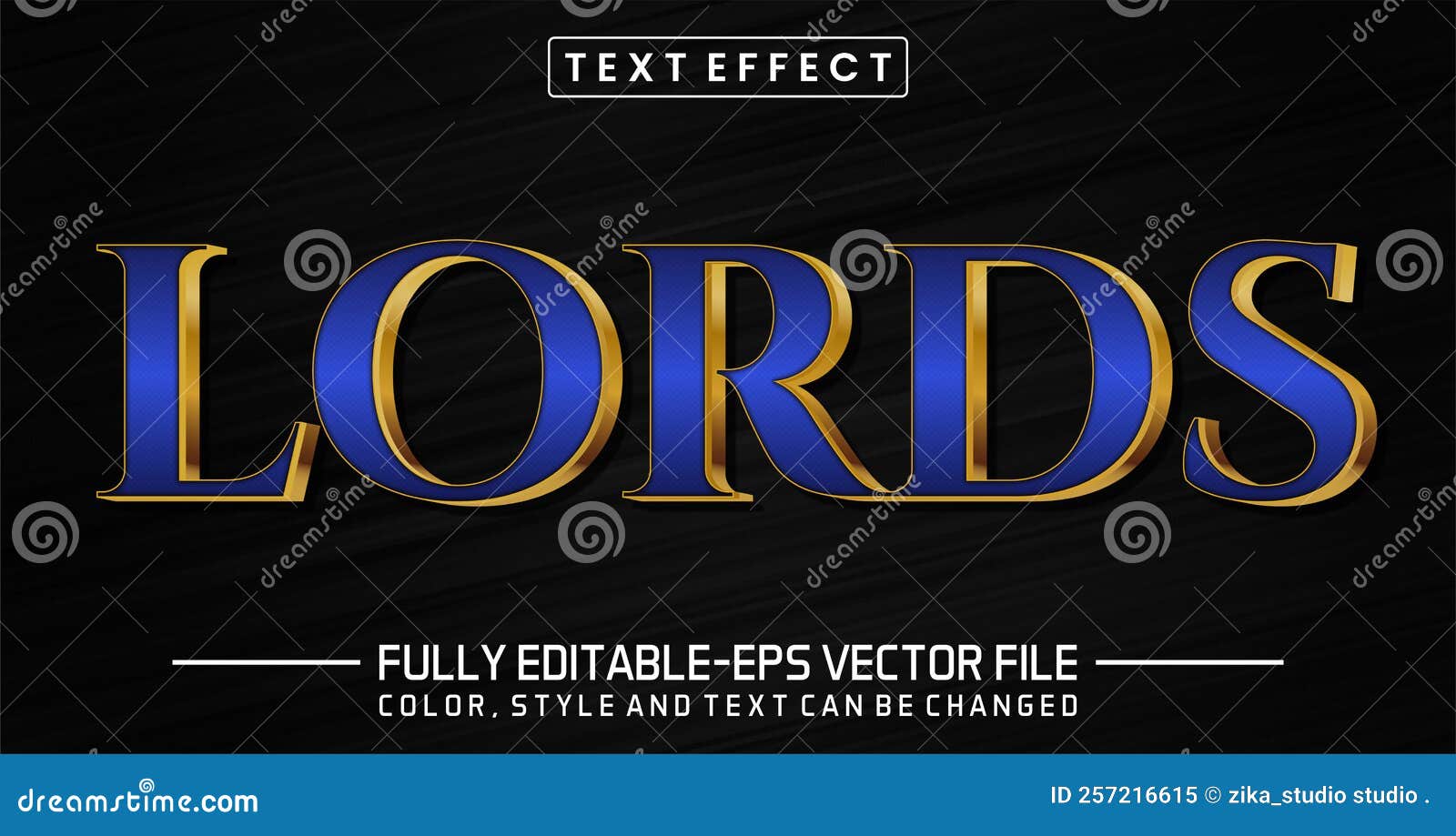 Lords Editable 3d Text Effect Text Effect Style Template Cartoon Vector ...