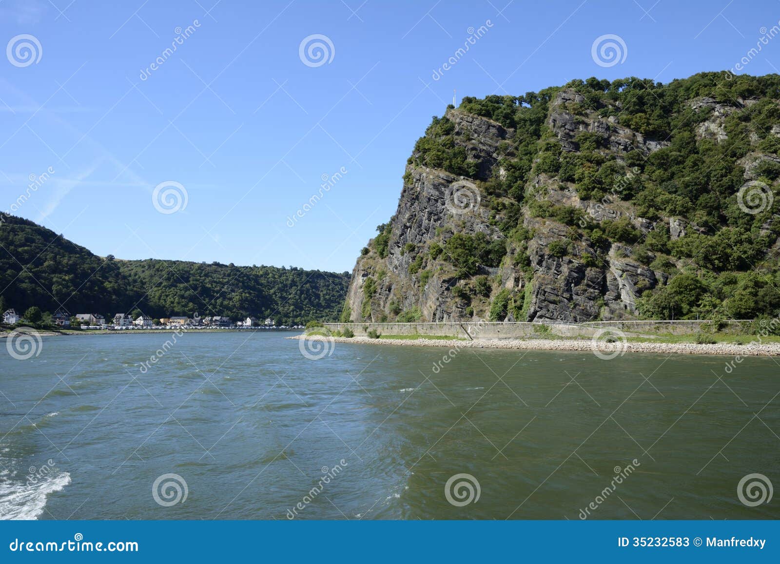 Loreley Rock stock image. Image of gorge, loreley, mountain - 35232583