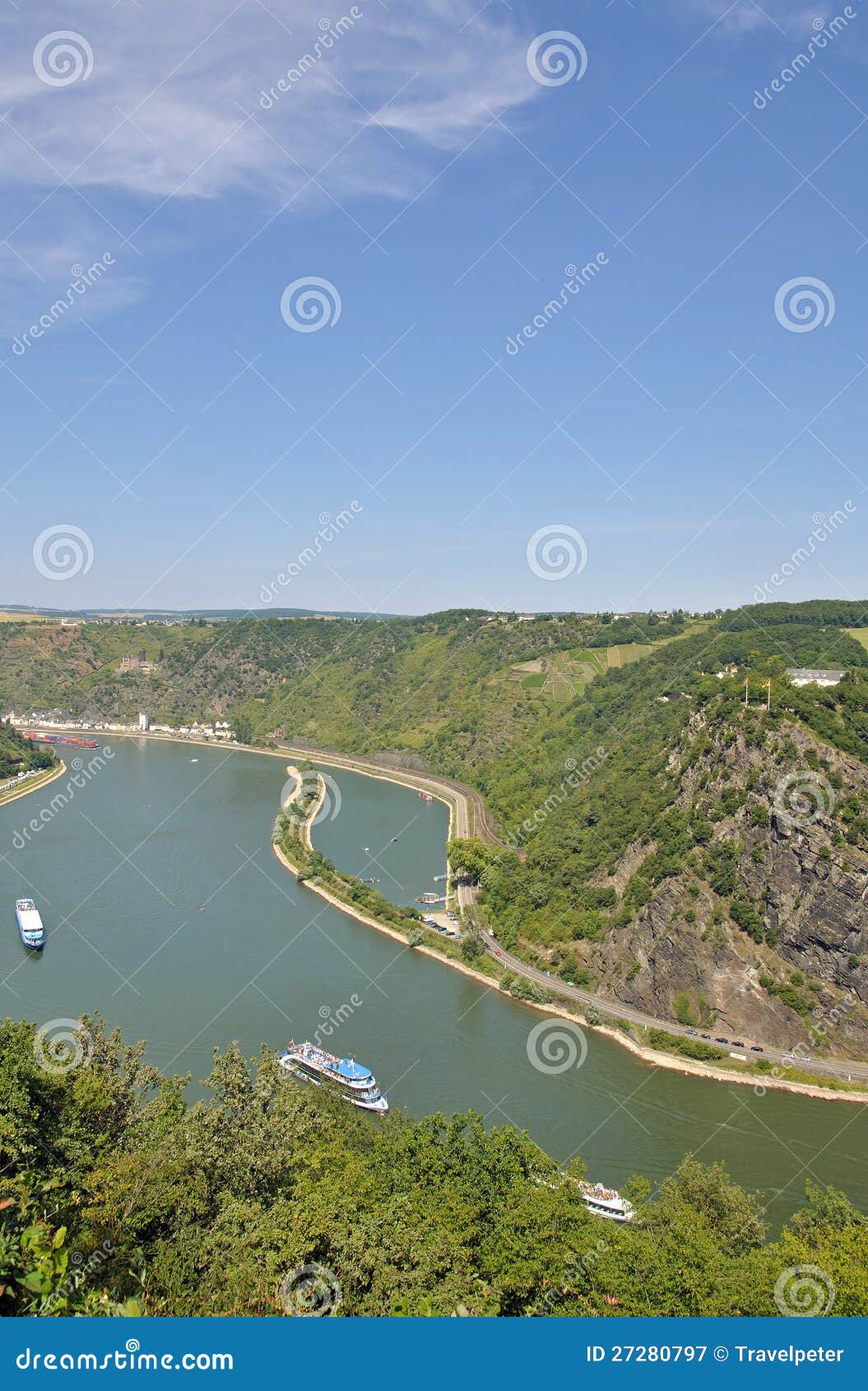 Loreley Rock,Rhine River,Germany Stock Image - Image of interest ...