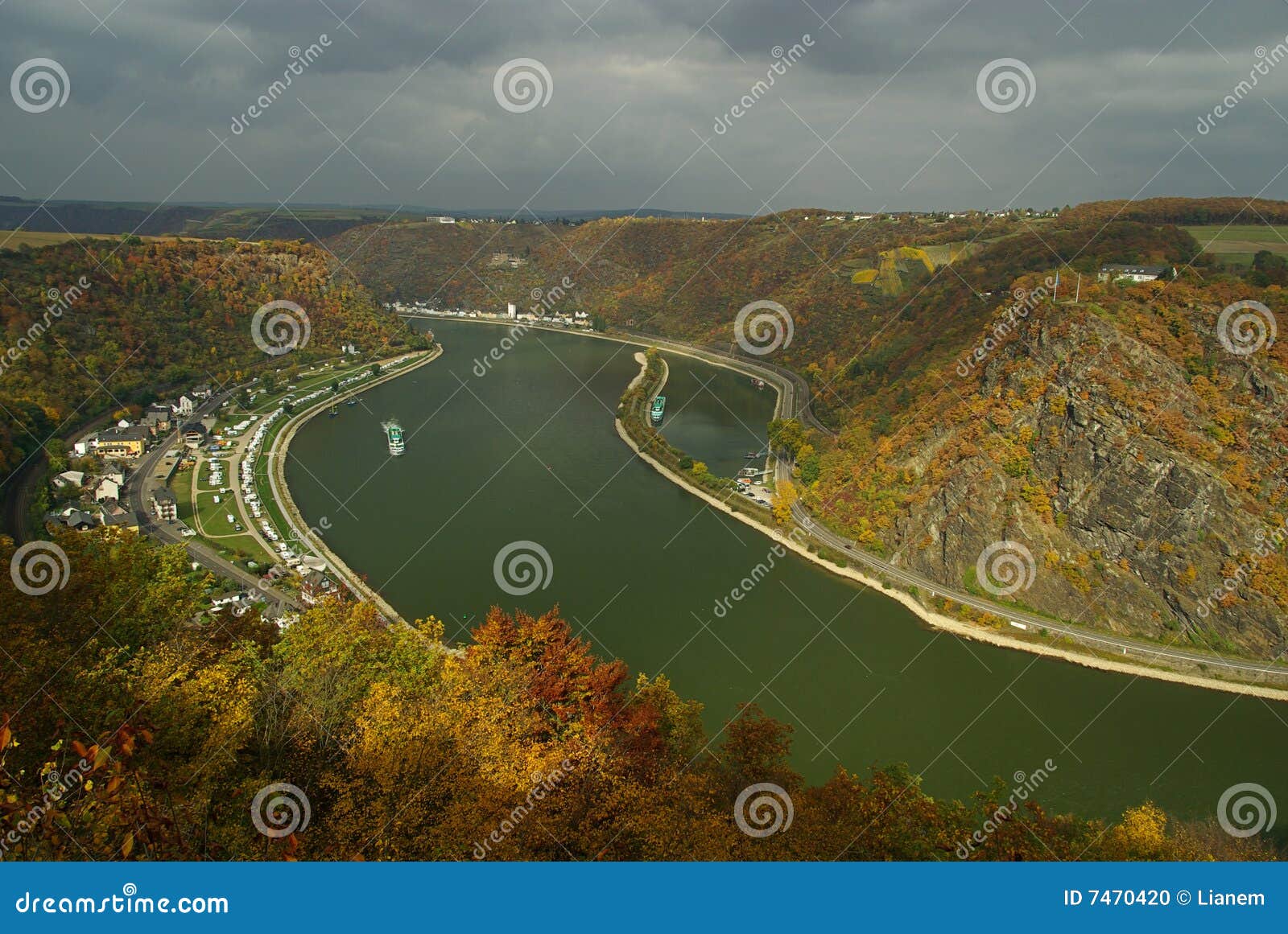 Loreley view stock photo. Image of rocky, germany, loreley - 7470420