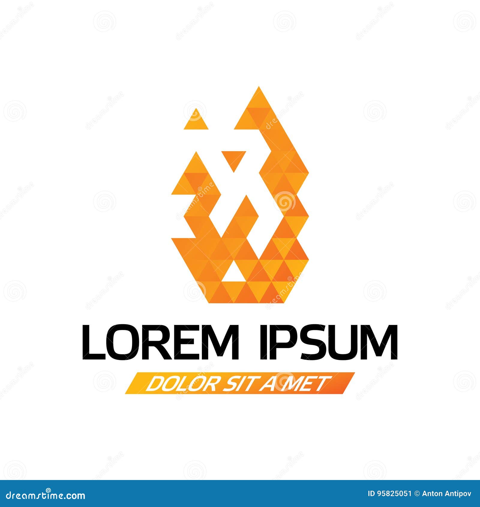 Lorem Ipsum Design Poster stock vector. Illustration of computer - 95825051