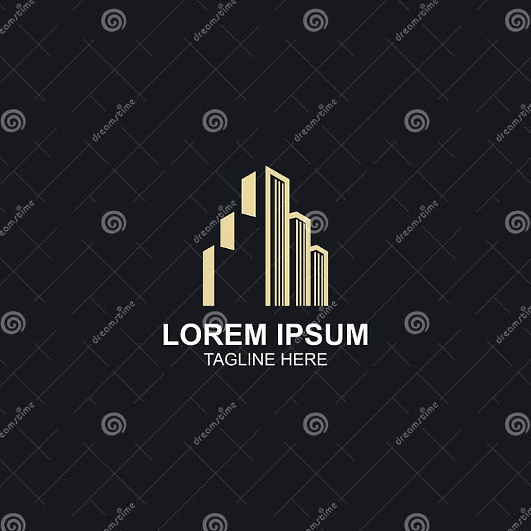 Lorem Ipsum Logo Icon with Creative Vector Illustration Stock ...