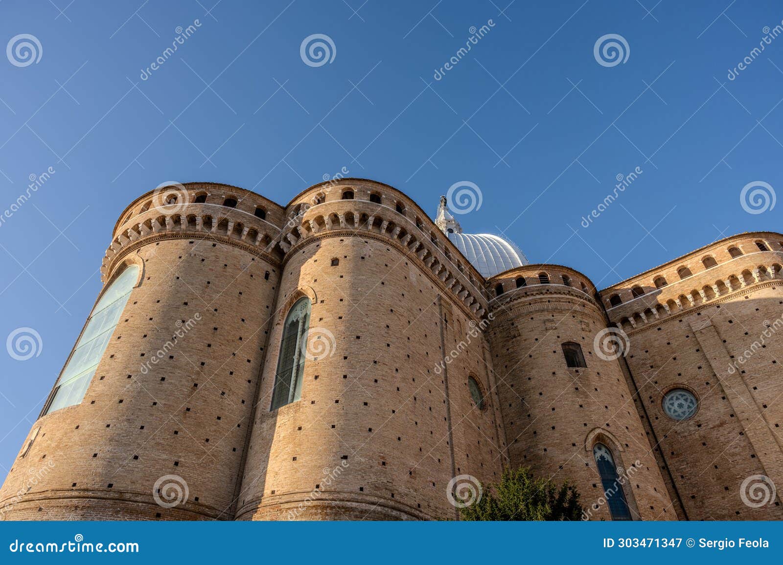 Loreto, Marche, Italy. the Basilica of the Holy House Stock Image ...