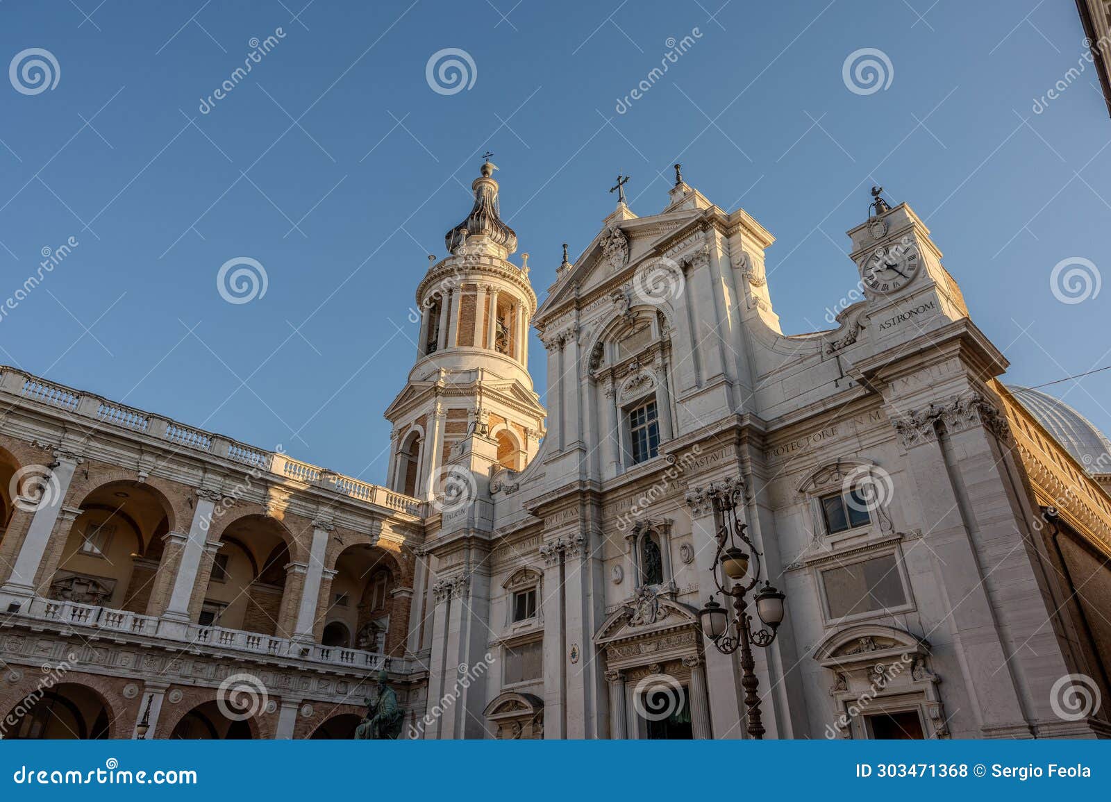 Loreto, Marche, Italy. the Basilica of the Holy House Stock Photo ...