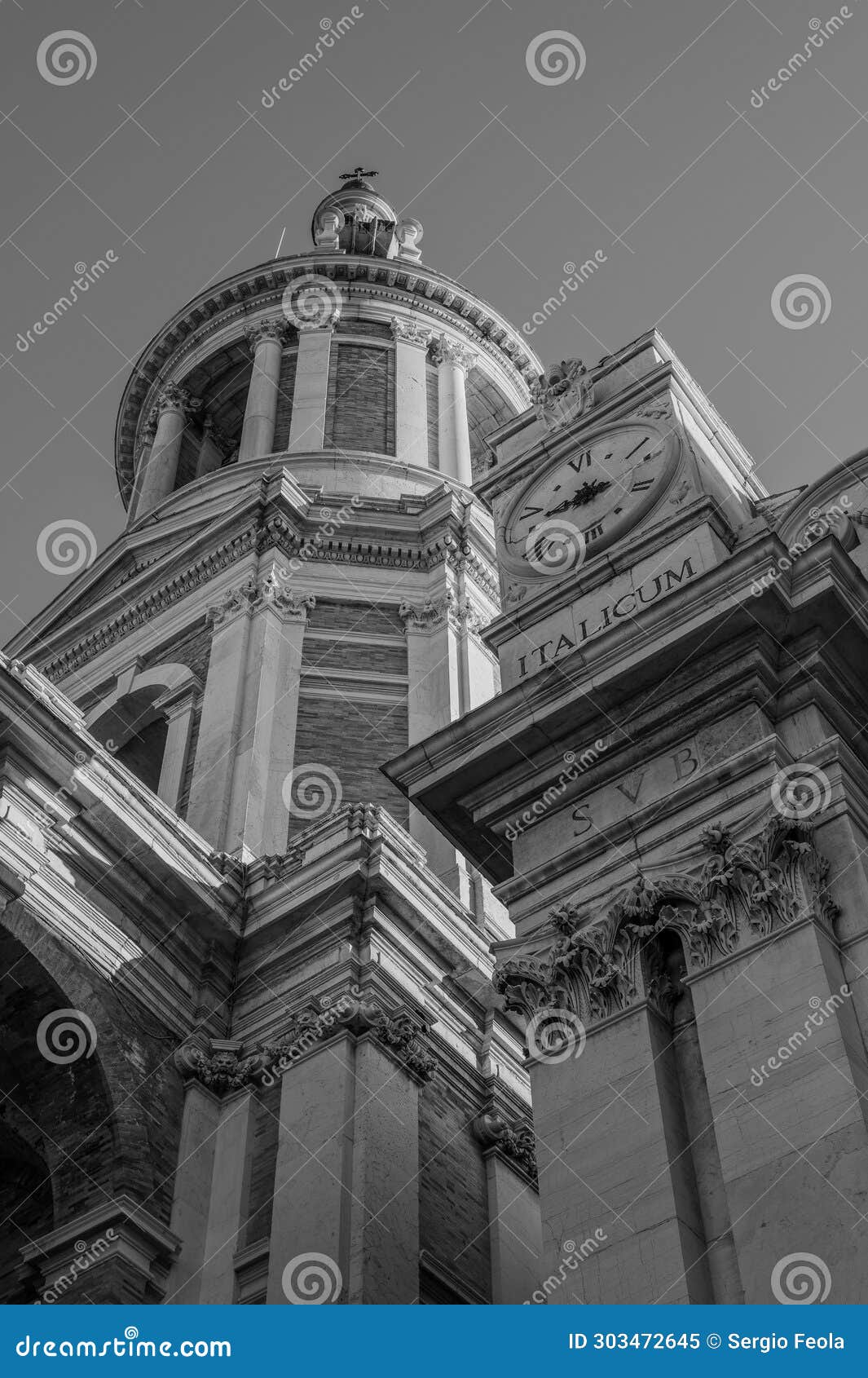 Loreto, Marche, Italy. the Basilica of the Holy House Stock Image ...