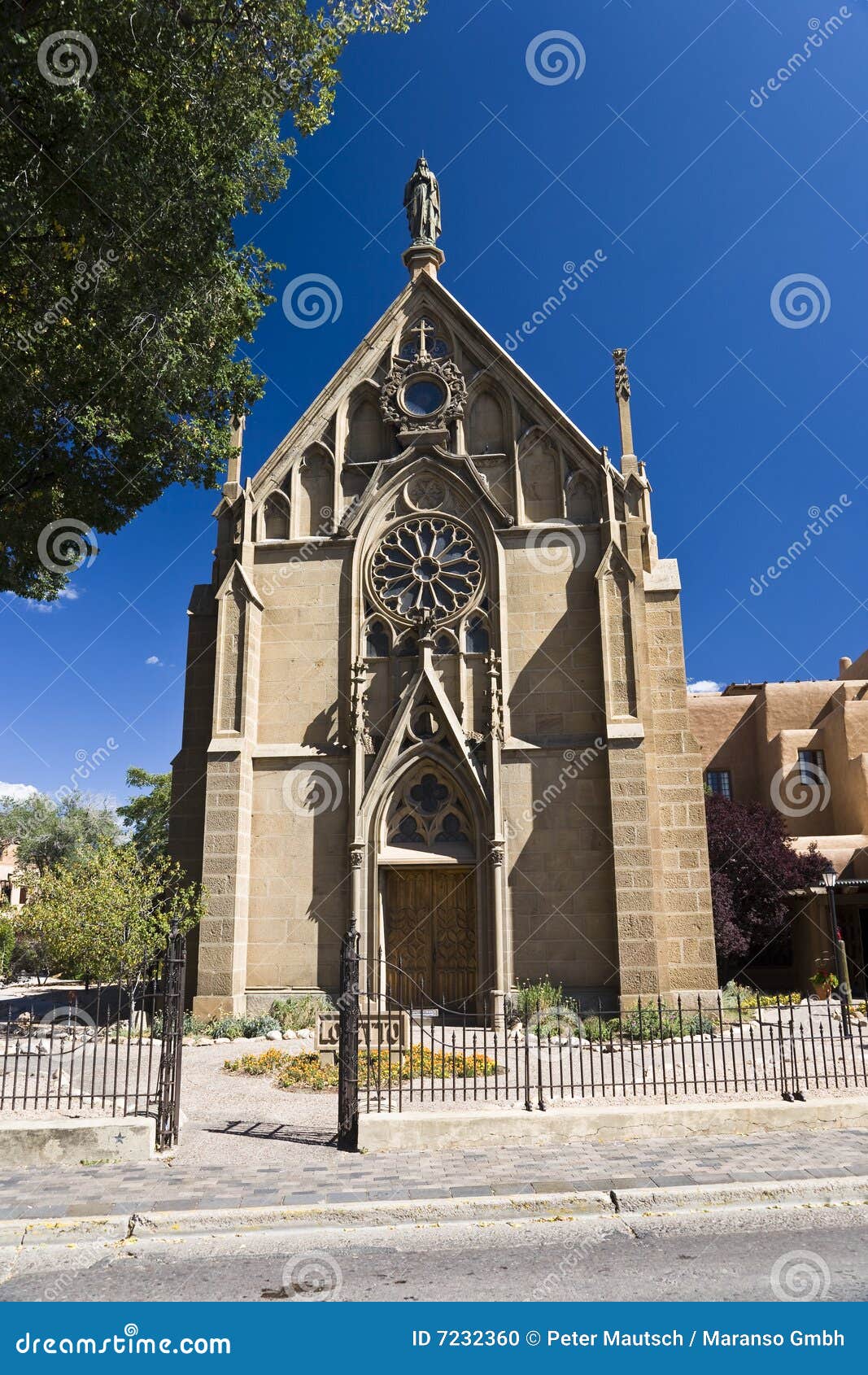 Loretto Chapel stock photo. Image of beige, loretto, landmark - 7232360