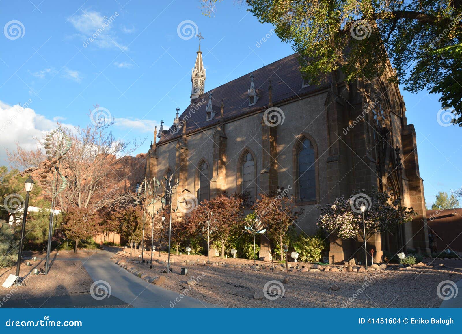 Loretto Chapel stock photo. Image of street, santa, christian - 41451604