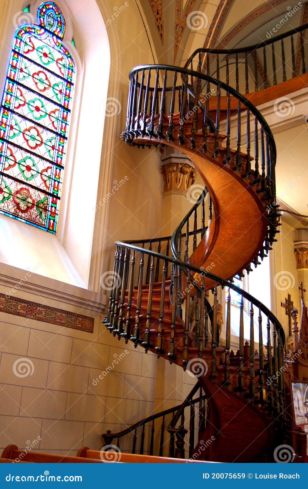 Miraculous Staircase Of Loretto Royalty-Free Stock Photography ...