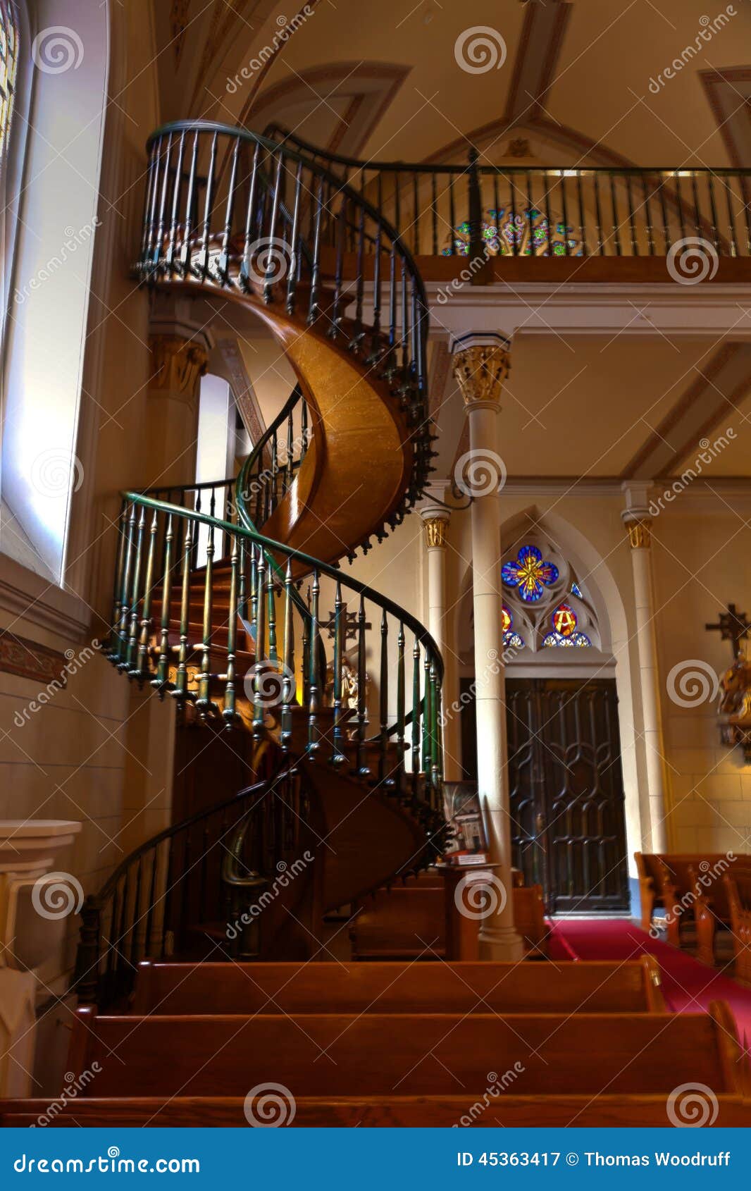 Loretto Chapel staircase editorial photography. Image of steps - 45363417