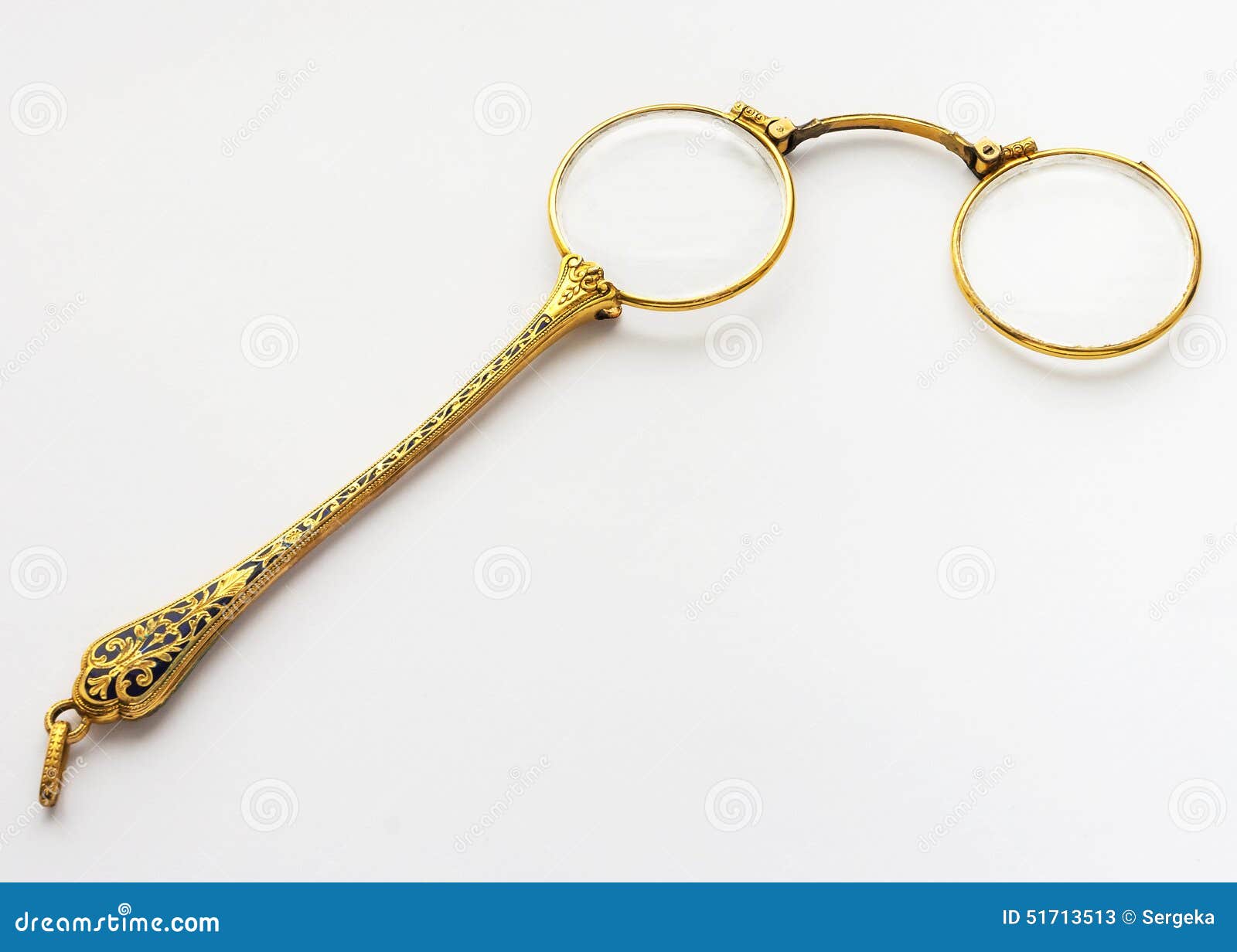 Lorgnette stock afbeelding. Image of optica, gezicht - 51713513
