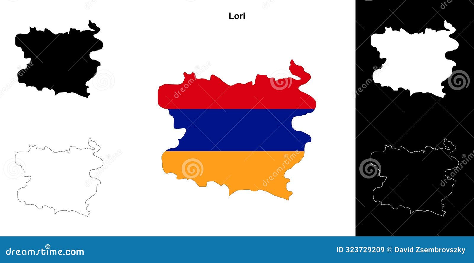 Lori Outline Map Vector Illustration | CartoonDealer.com #360326630