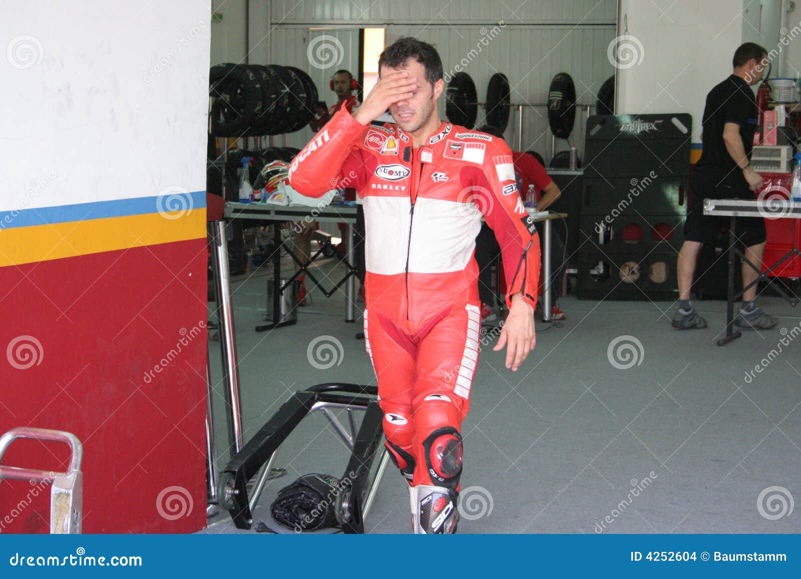 Loris Capirossi in Ducati Box (Valencia, 2007) Editorial Stock Image ...