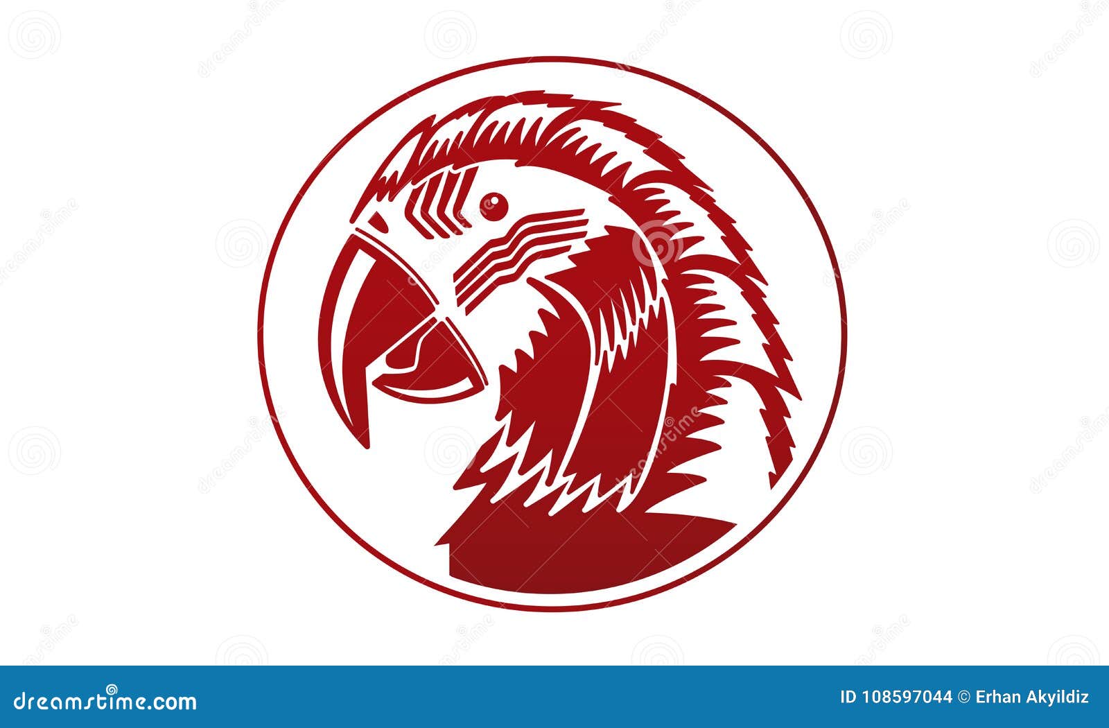 Loro Logo Design ilustración del vector. Ilustración de verde - 108597044