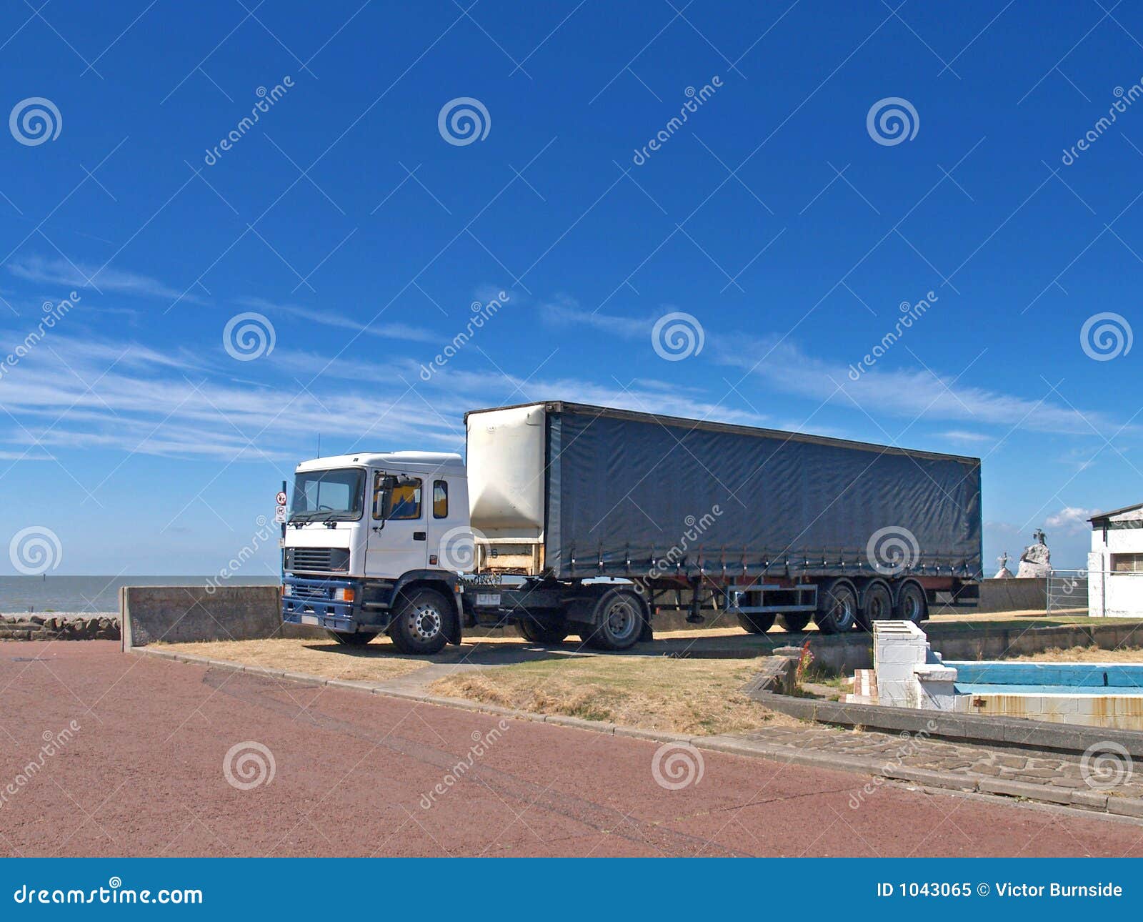 Lorry stock image. Image of haulage, transport, articulated - 1043065