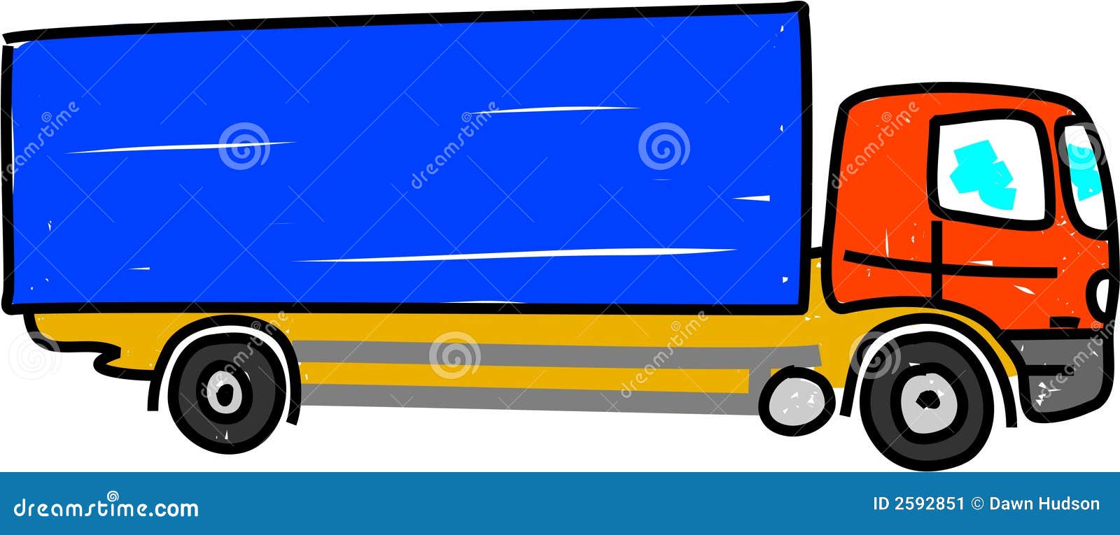 Lorry stock illustration. Illustration of vehicle, industry - 2592851