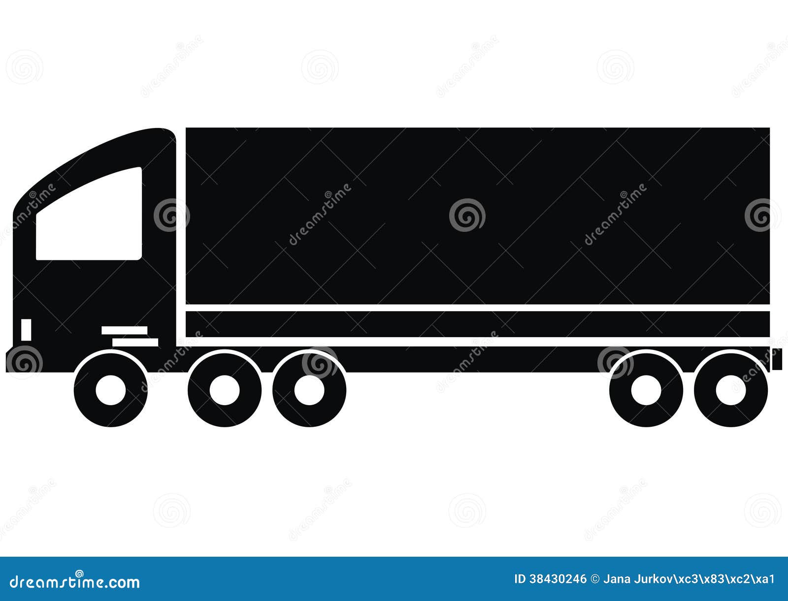 Lorry - Black Background Vector Illustration | CartoonDealer.com #39735130