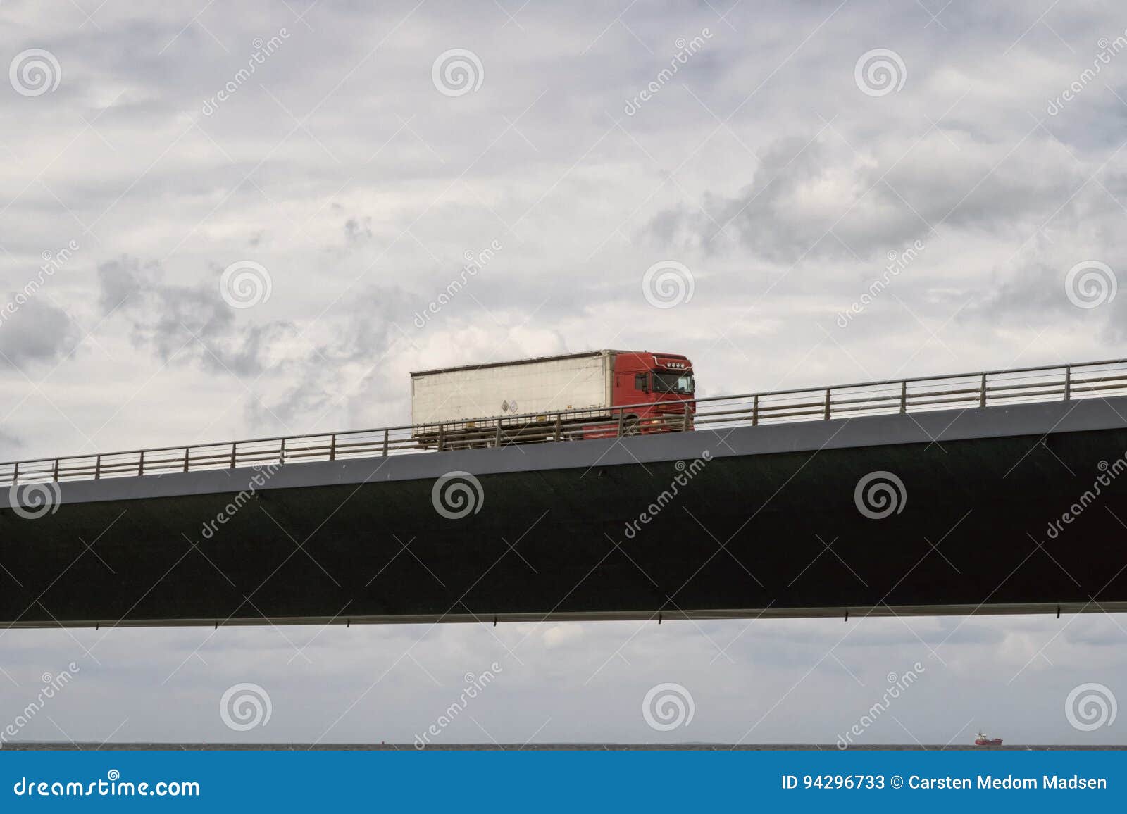 Lorry on bridge stock image. Image of carry, perspective - 94296733