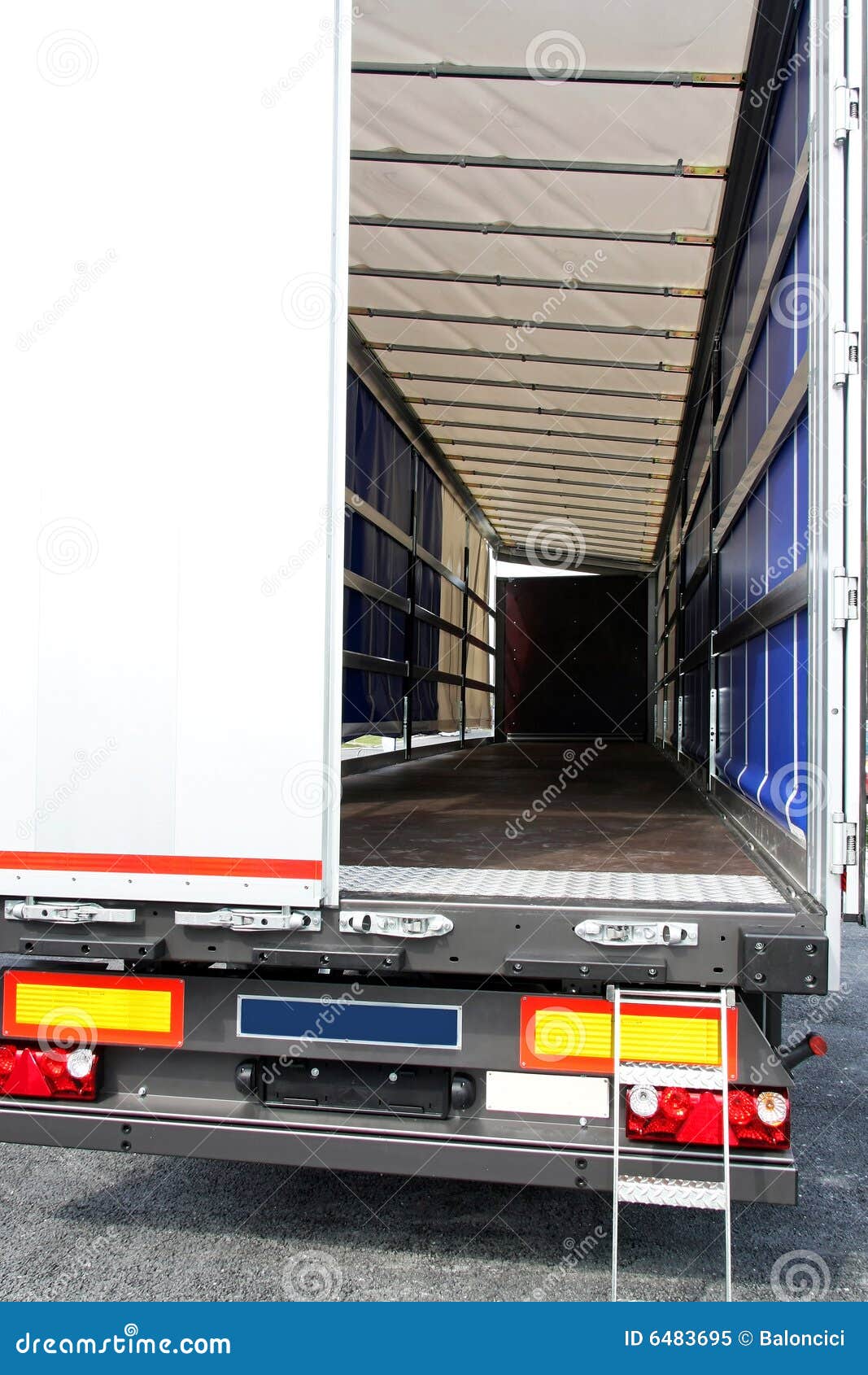 Lorry door stock image. Image of towed, large, semi, road - 6483695