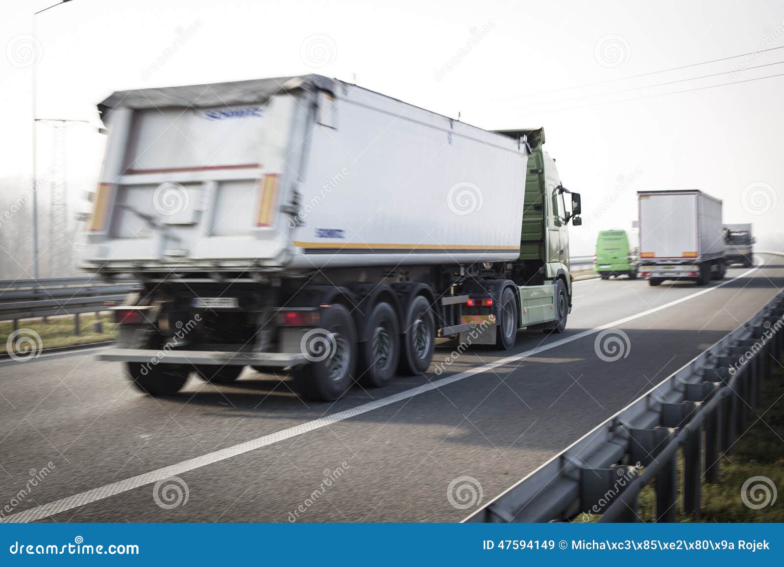 Lorry on the highway stock image. Image of lorrys, marking - 47594149