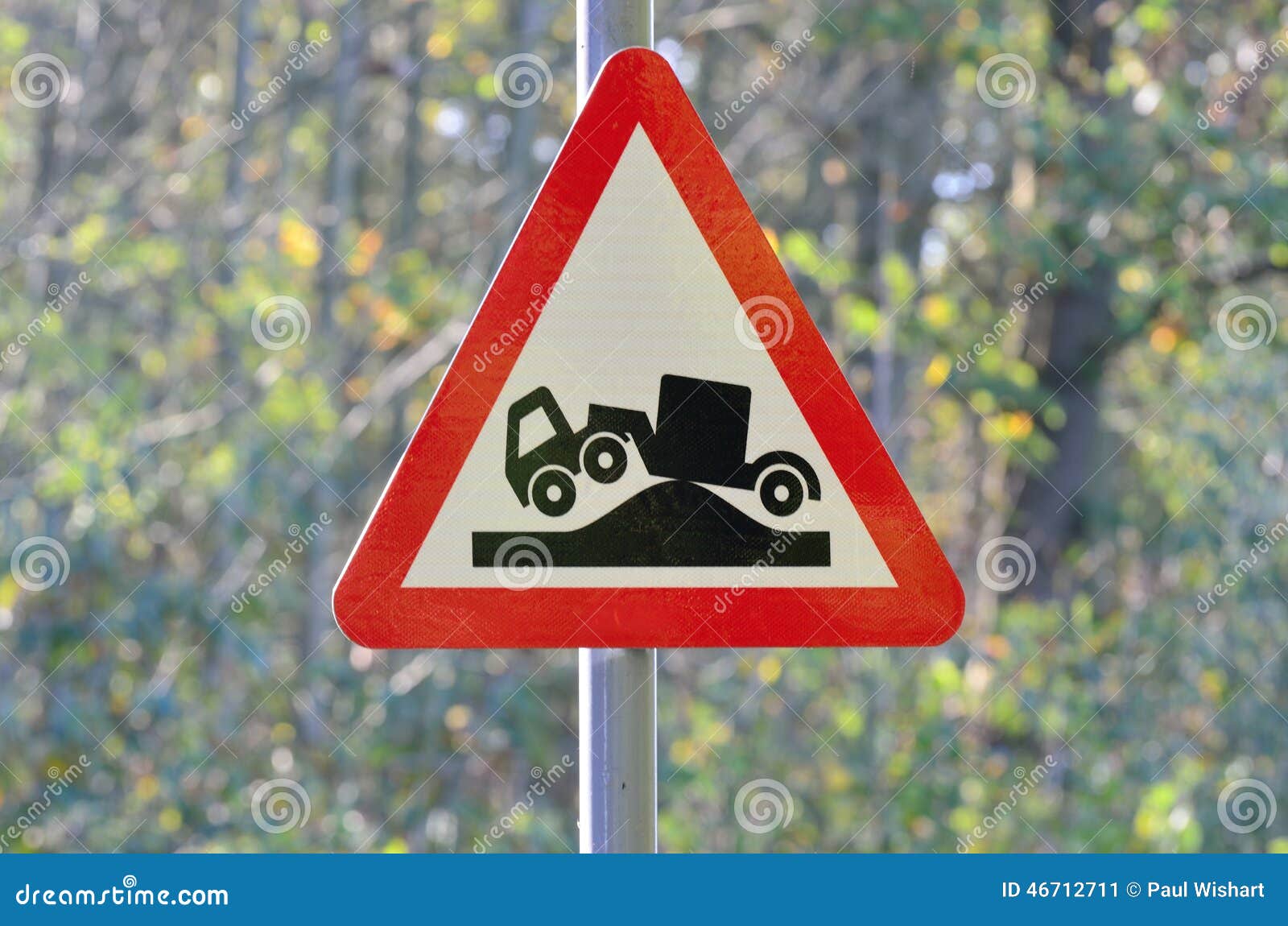 Lorry hump warning sign stock image. Image of truck, vehicle - 46712711
