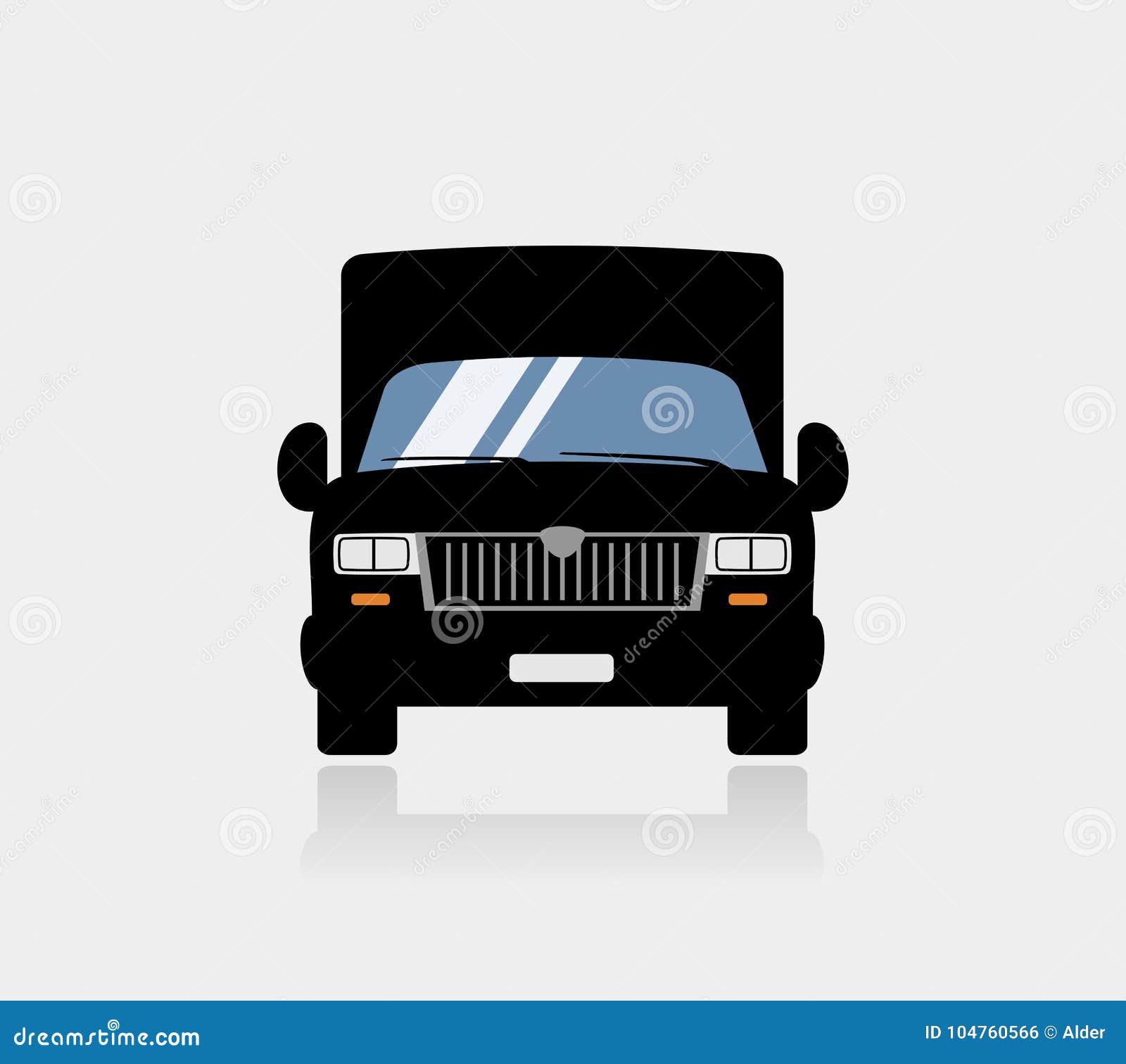 Lorry icon stock vector. Illustration of delivering - 104760566