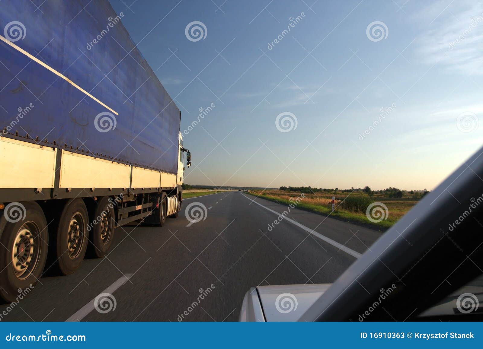 The lorry on a road stock image. Image of freight, diesel - 16910363