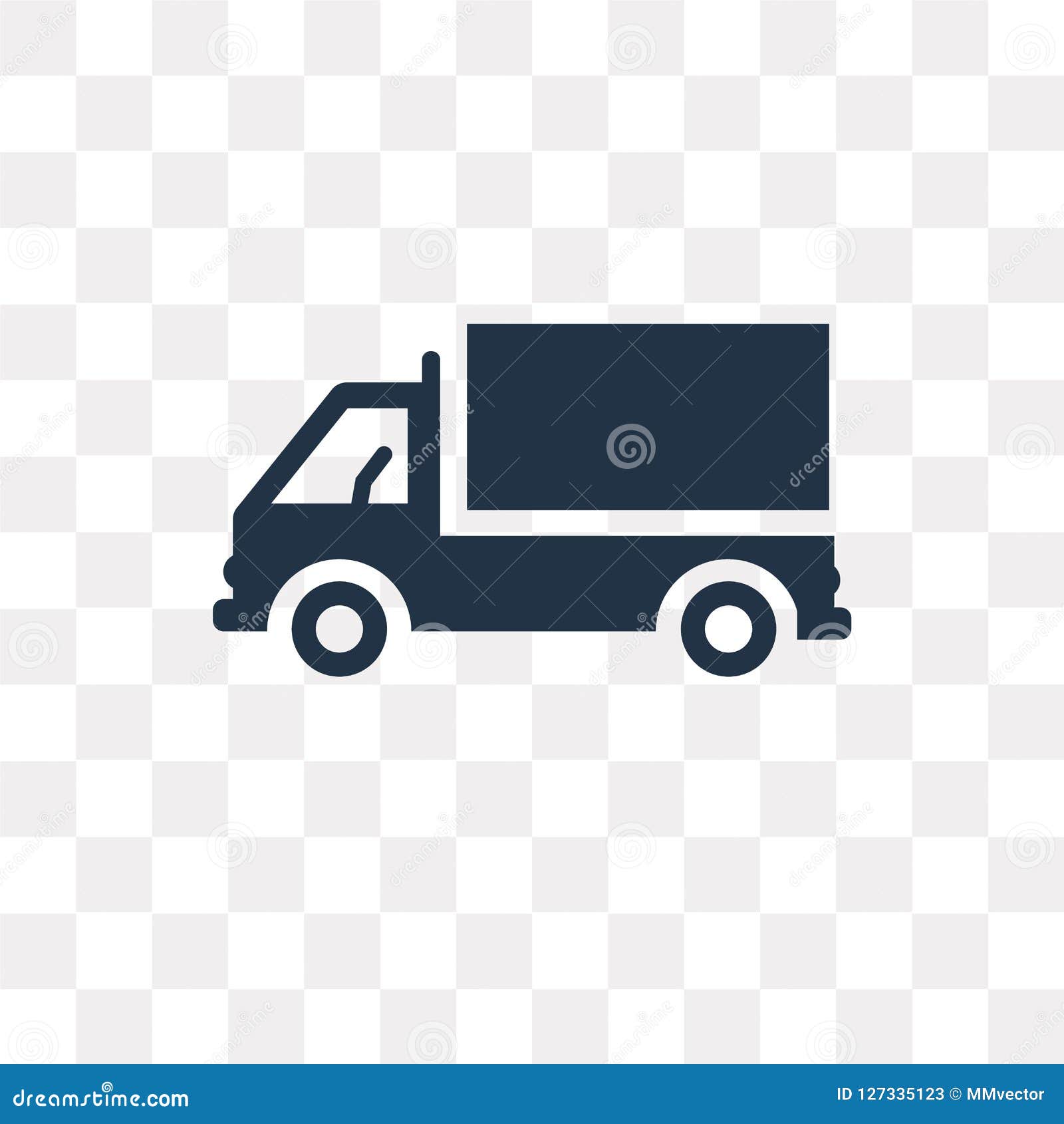 Lorry Side View Vector Icon Isolated on Transparent Background, Stock ...