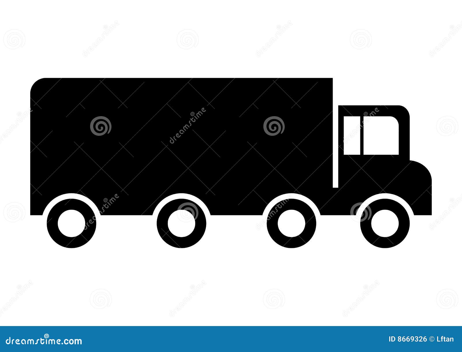 Lorry Truck stock vector. Illustration of icon, transport - 8669326