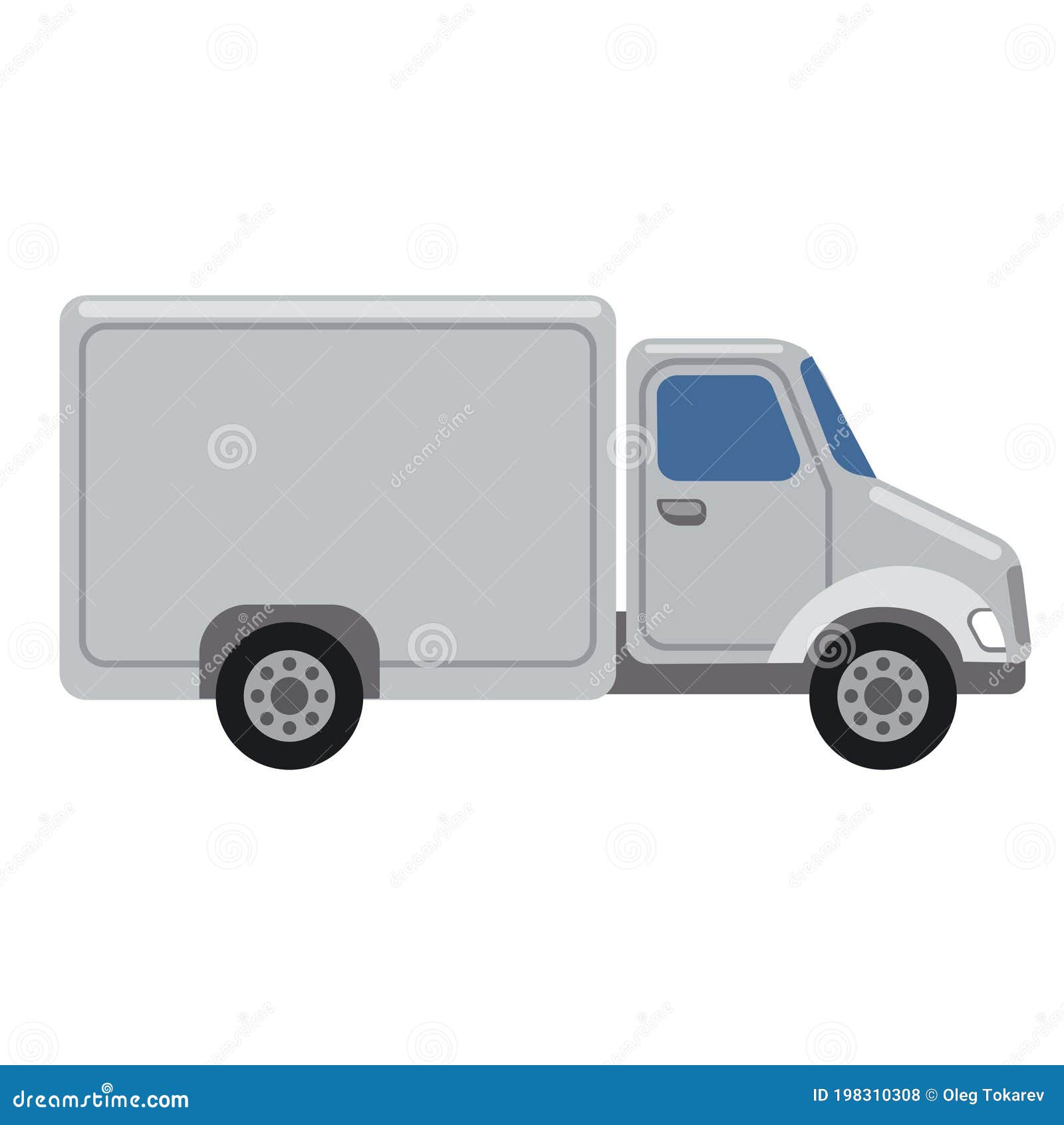Lorry truck car stock vector. Illustration of flat, motor - 198310308