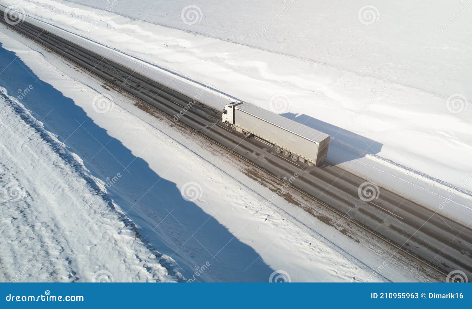 Lorry Truck Freighter Theme Stock Image - Image of highway, field ...