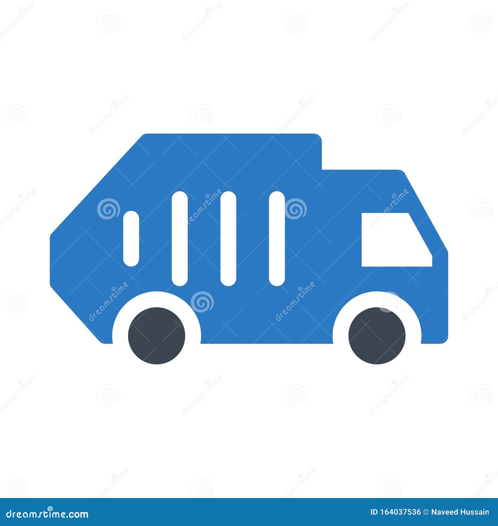 Lorry Vector Color Line Icon Stock Vector - Illustration of premium ...
