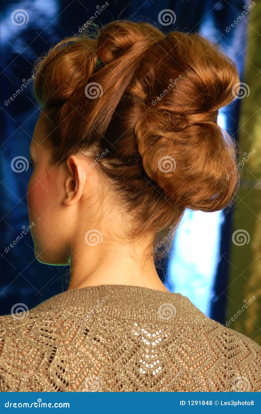 Los Años 40 Labran Para Arriba Hacen Foto de archivo - Imagen de pelo ...